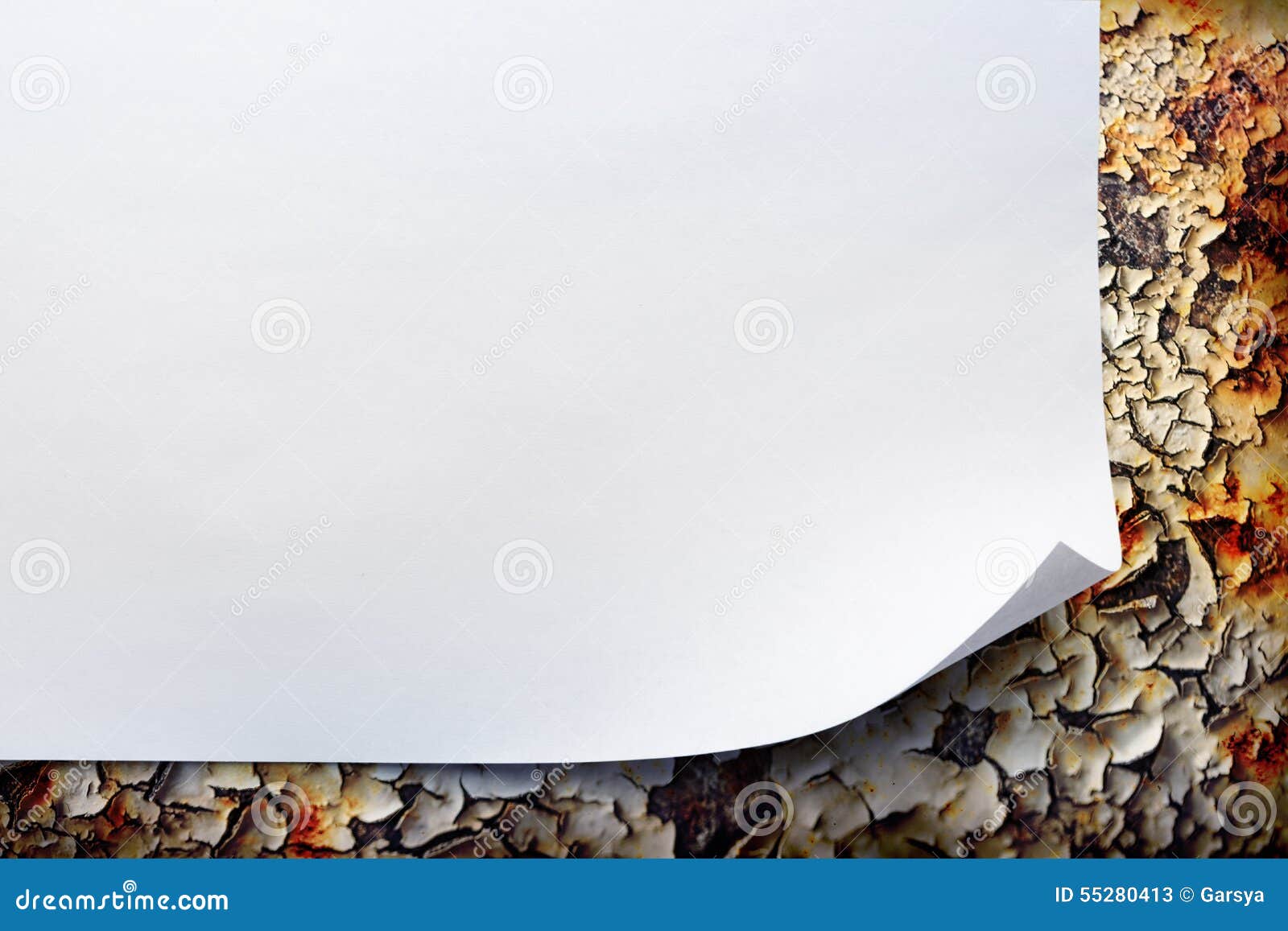 Blank sheet of paper stock image. Image of horizontal - 55280413