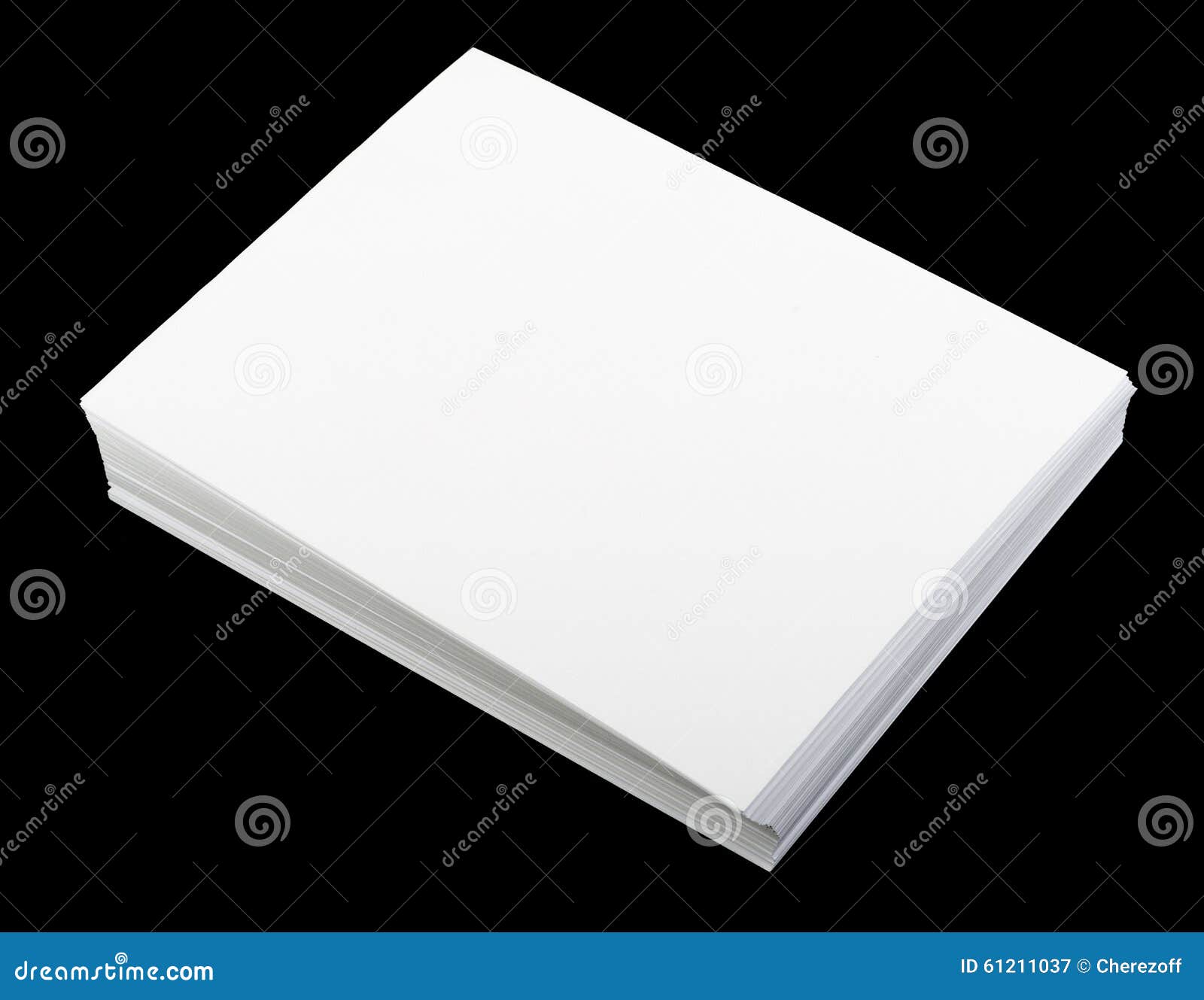 Blank Sheet of Paper on Black, Top View Stock Image - Image of ...