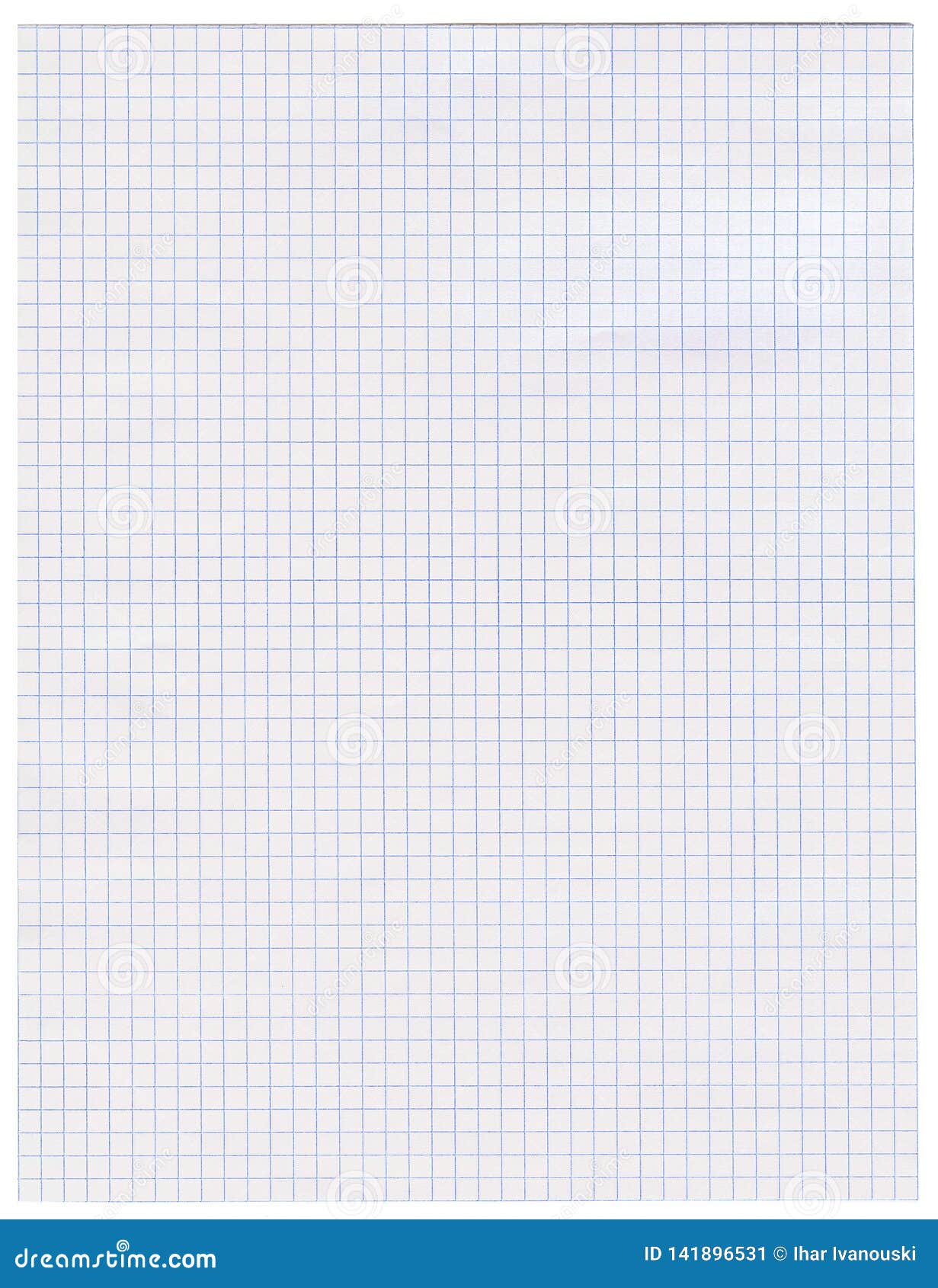 A Blank Sheet of Paper in a Box Torn from a Notebook in Mathematics ...