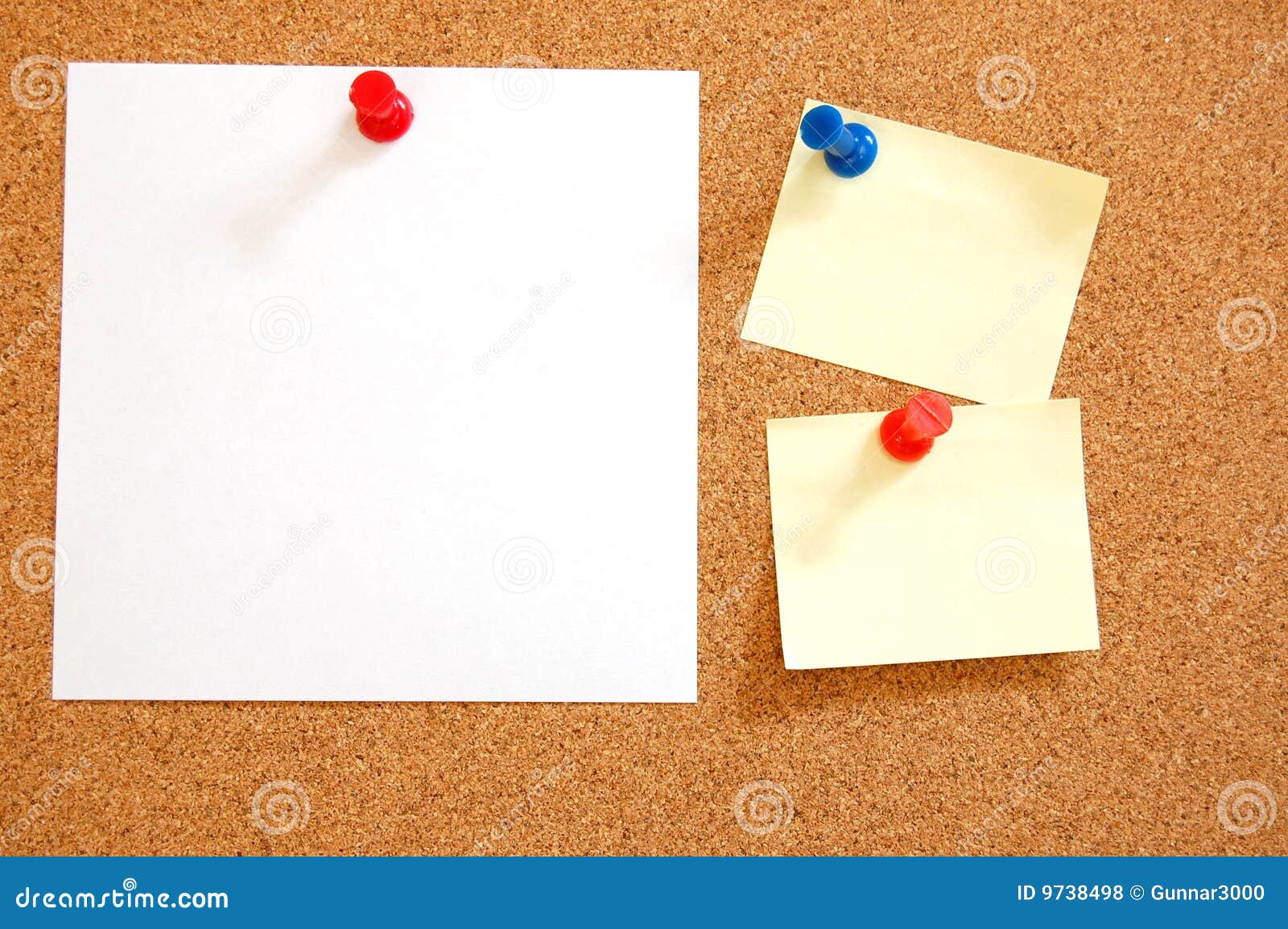 Blank Sheet Paper On Bulletin Board Royalty Free Stock Photos - Image ...