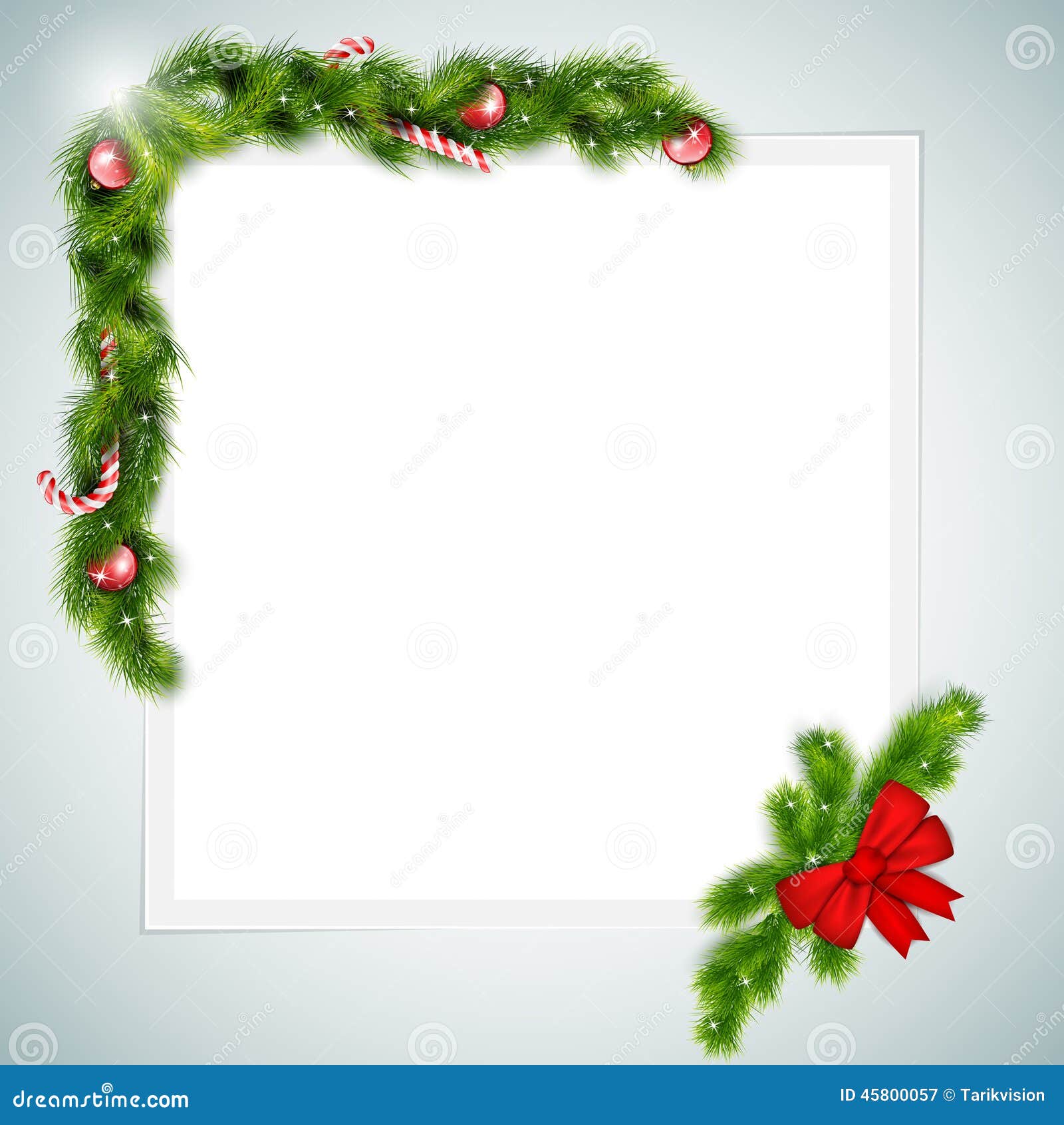 Blank Sheet of Paper with Christmas Attributes. Stock Vector ...