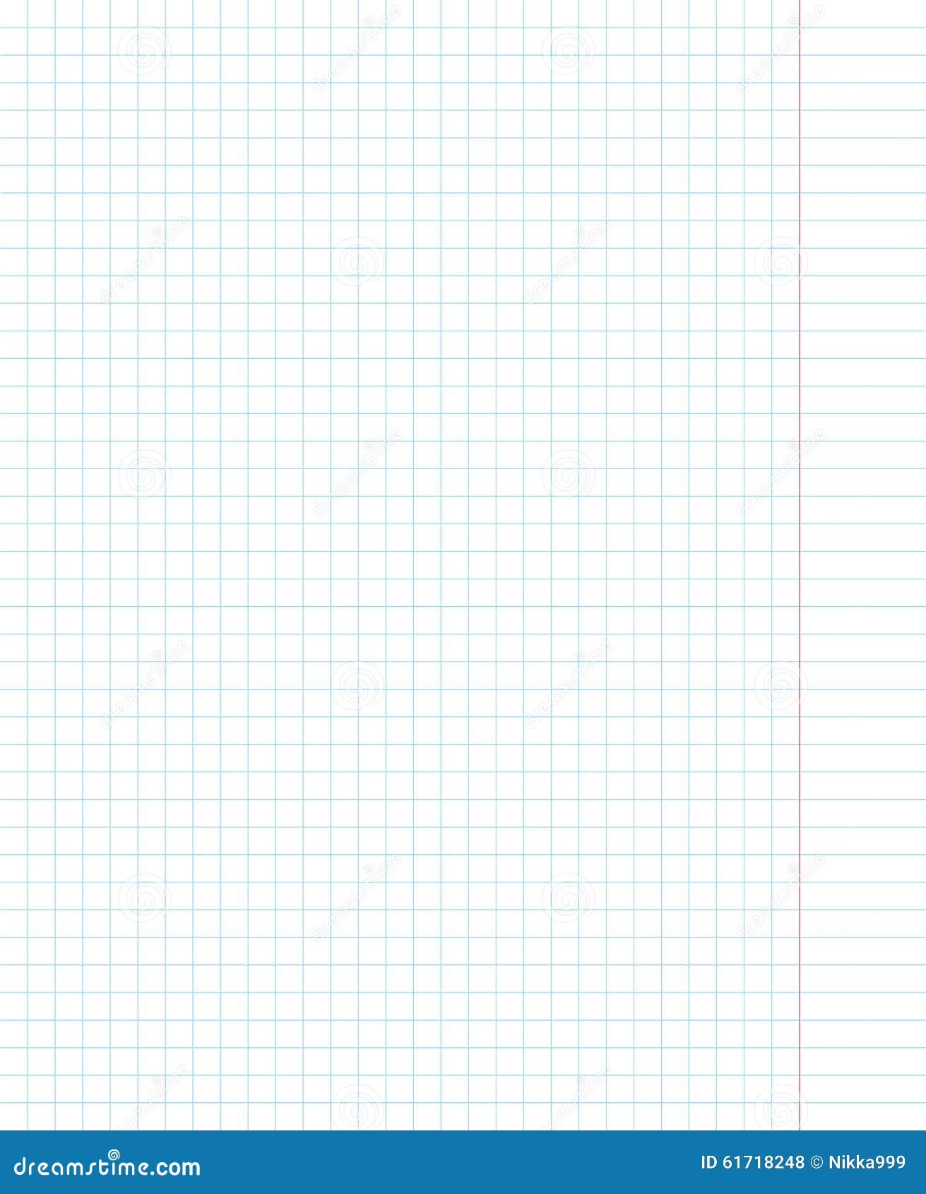 Blank Sheet of a School Notebook in the Cell Stock Vector ...