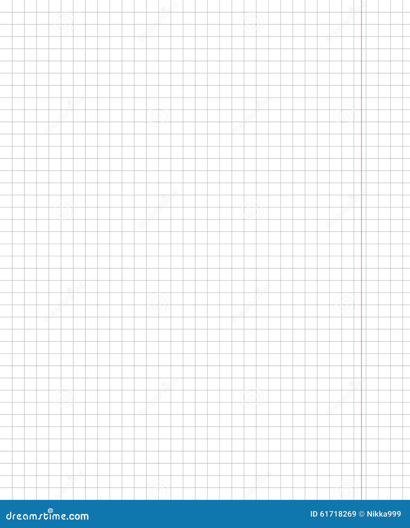 Blank Sheet of a School Notebook in the Cell Stock Vector ...