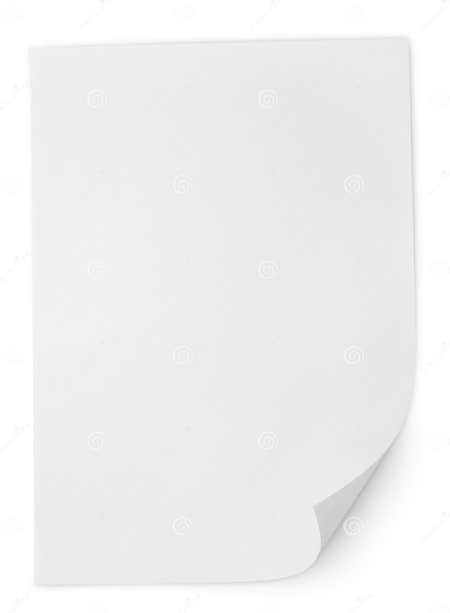 Blank sheet of white paper stock illustration. Illustration of template ...