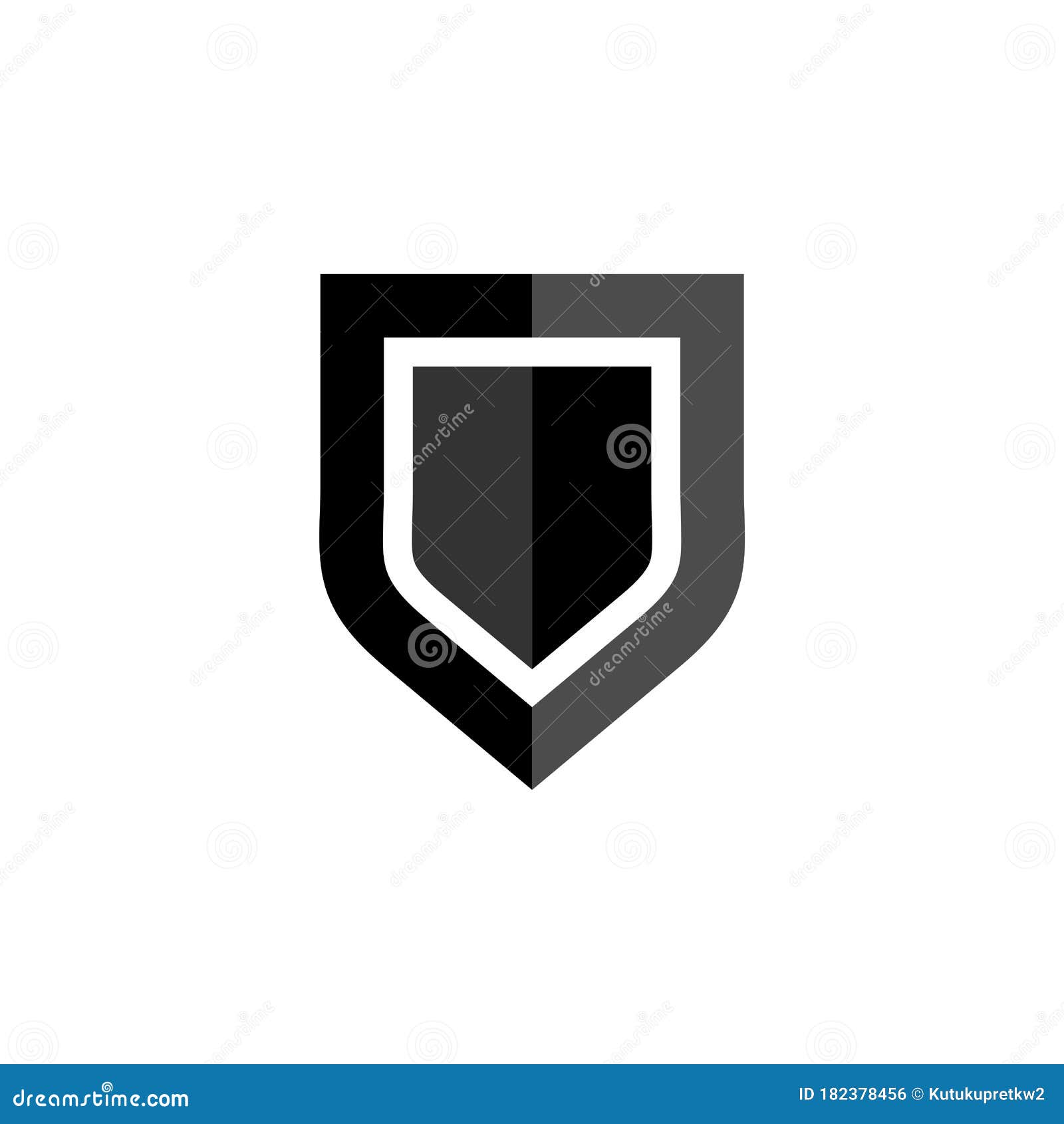 Blank Shield Logo Template Illustration Design. Vector EPS 10 Stock ...