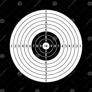 Blank Shooting Target Template Stock Vector - Illustration of ...