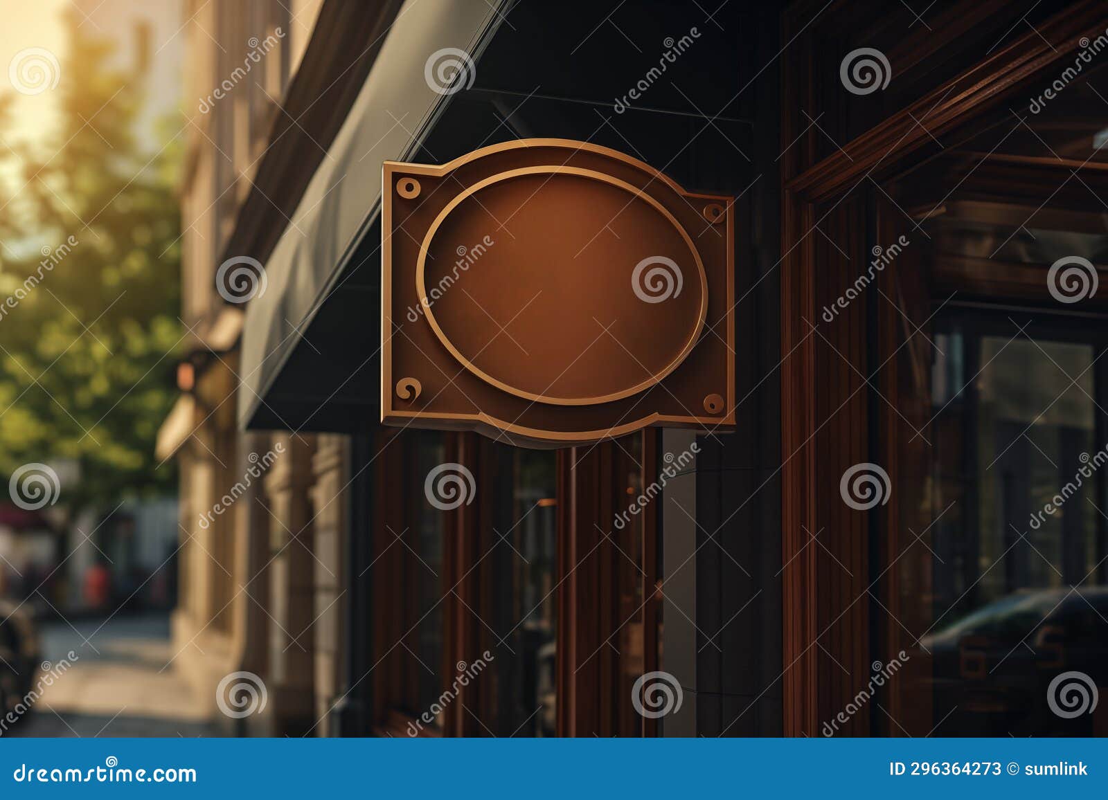 Blank Shop Side Logo Design Stock Illustration - Illustration of wall ...