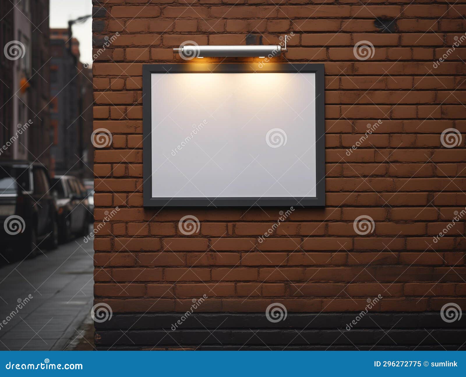 Blank shop sign logo board stock illustration. Illustration of light ...