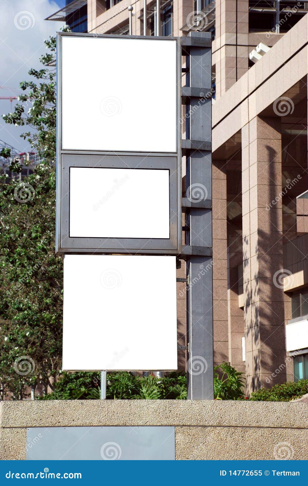 Blank sign stock image. Image of business, billboard - 14772655