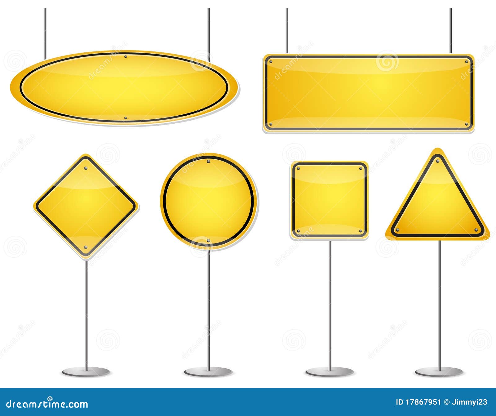 Blank sign stock vector. Illustration of drive, post - 17867951