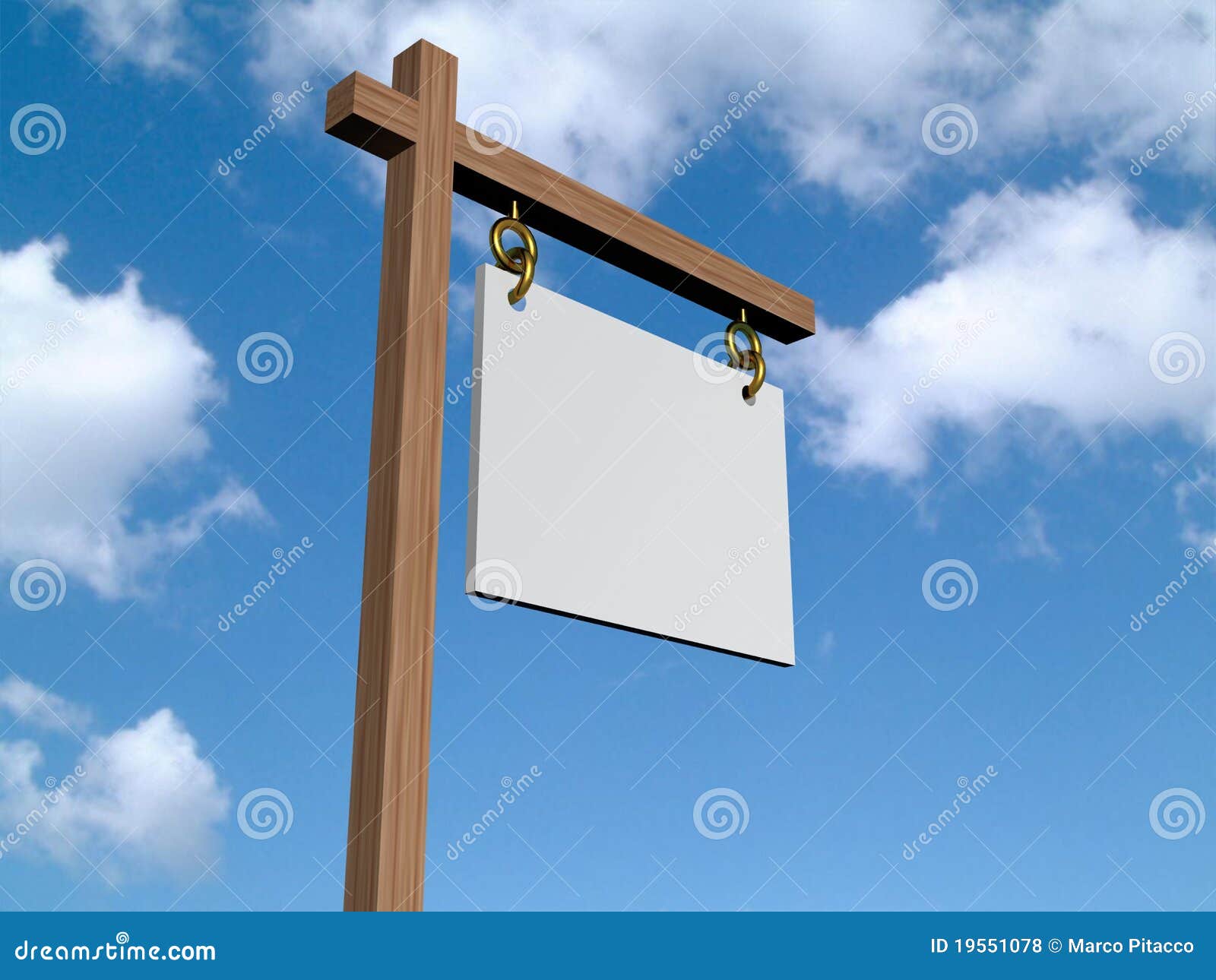Blank sign stock illustration. Illustration of brown - 19551078