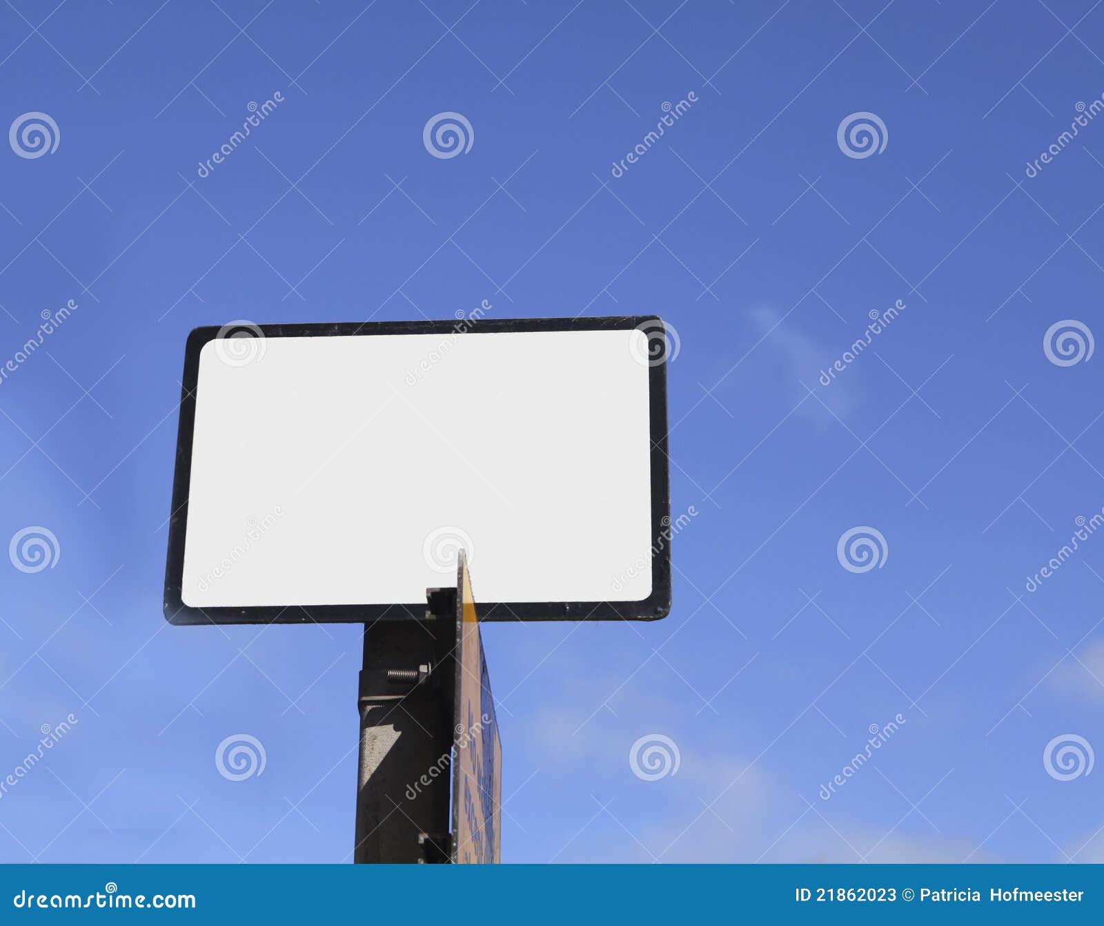 Blank sign stock image. Image of blue, horizontal, white - 21862023