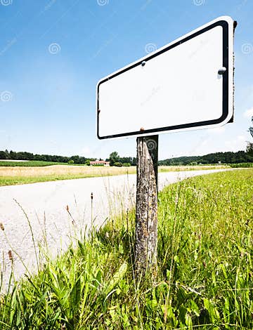 Blank sign stock photo. Image of land, metal, clear, sign - 29135434