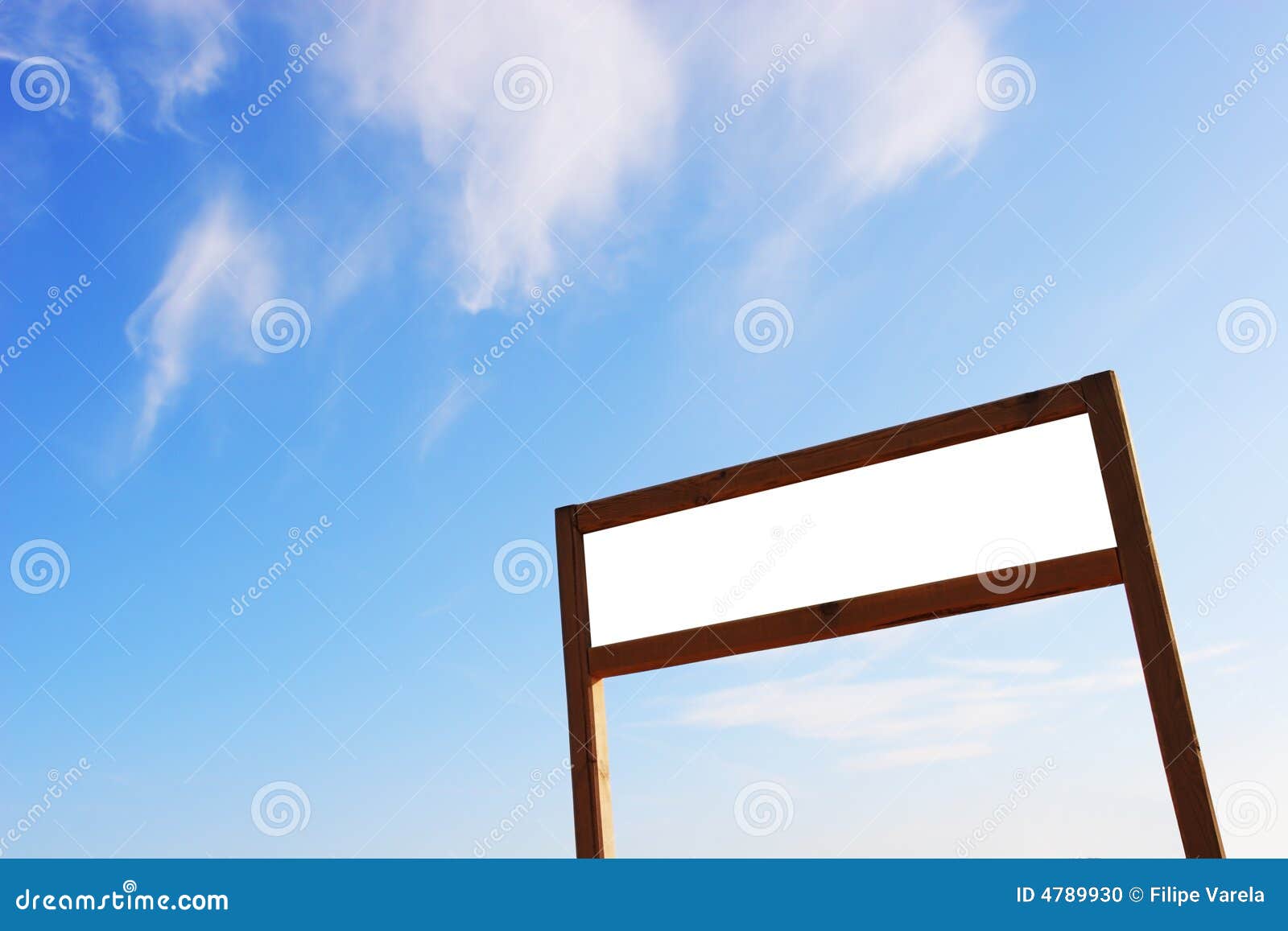 Blank sign stock photo. Image of signpost, clouds, business - 4789930
