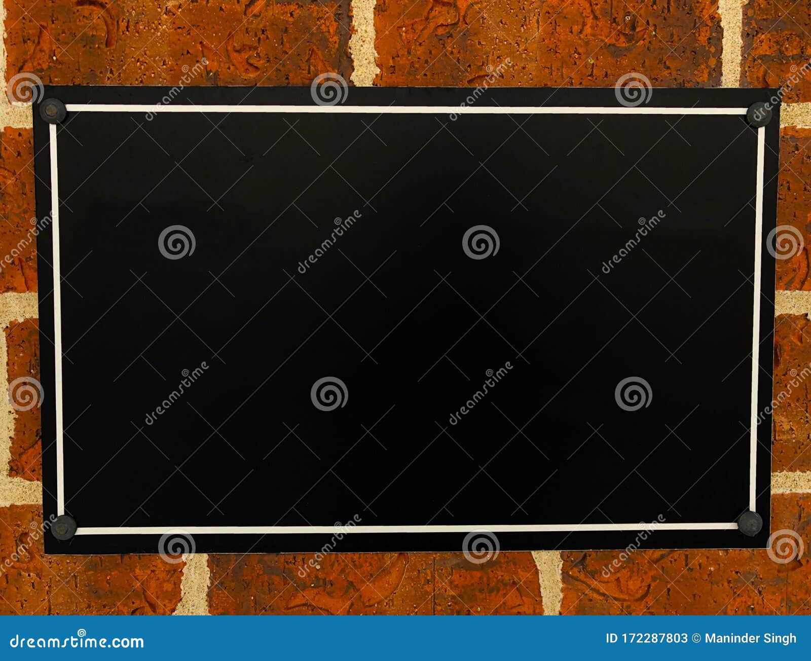 Blank sign board. stock image. Image of wall, novel - 172287803