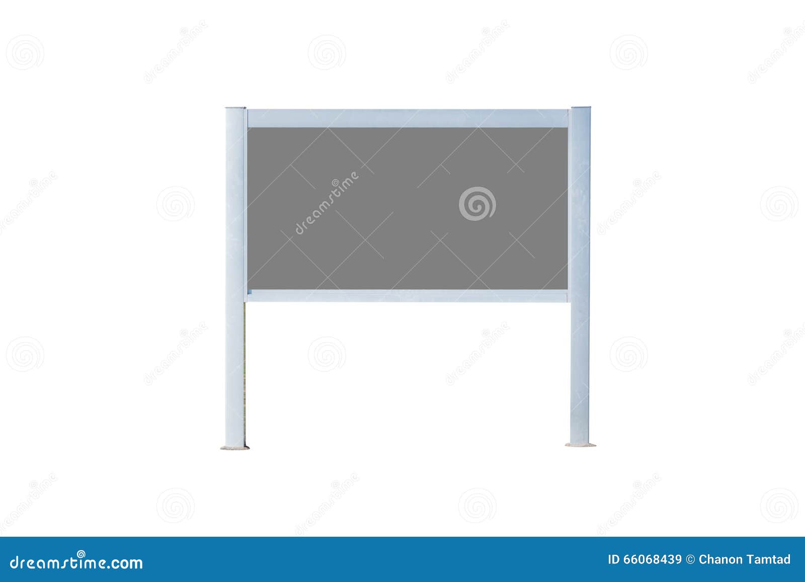 Blank Sign Board with Grey. Stock Image - Image of crossroads ...