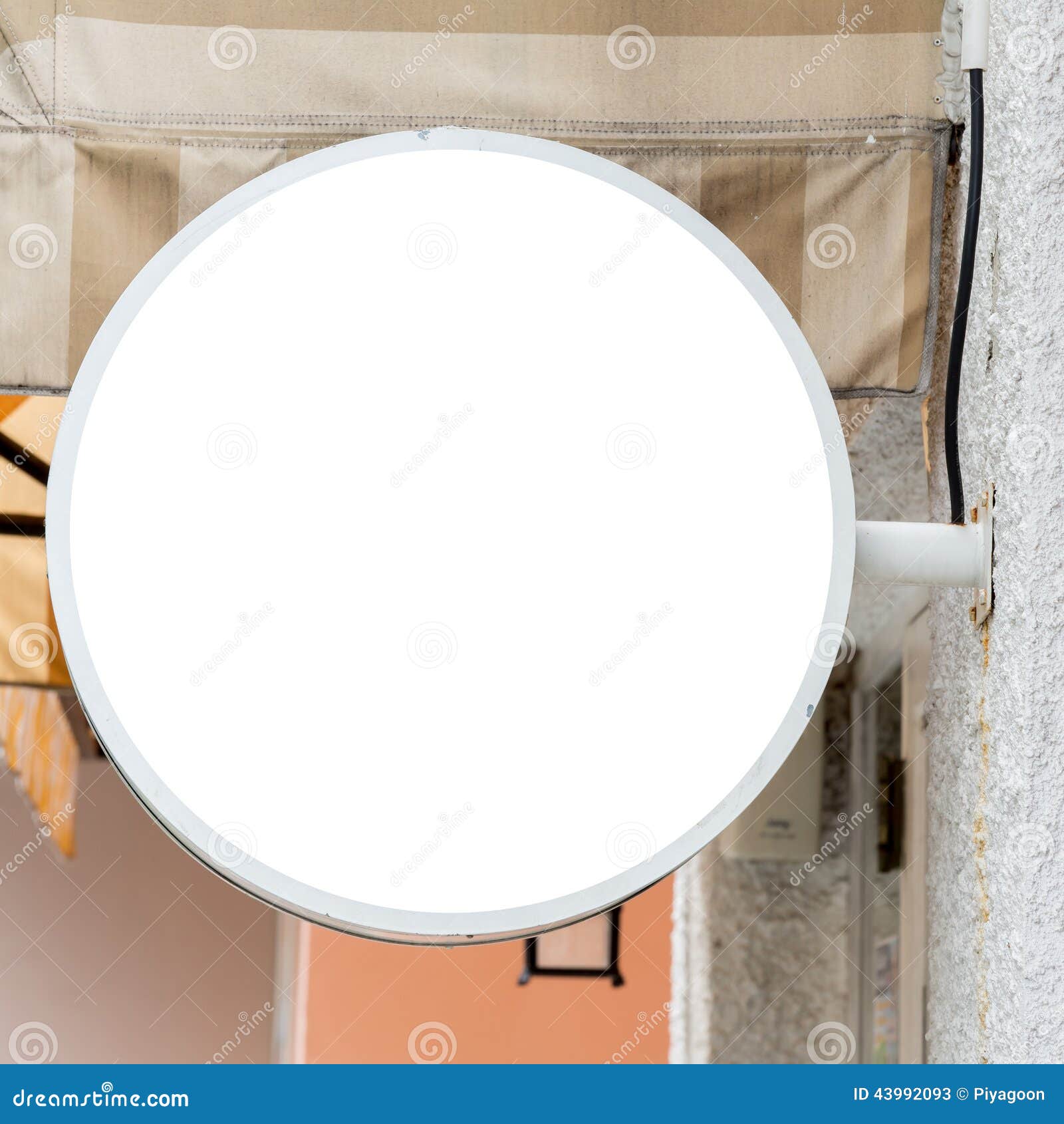 Blank sign board stock image. Image of outside, blue - 43992093