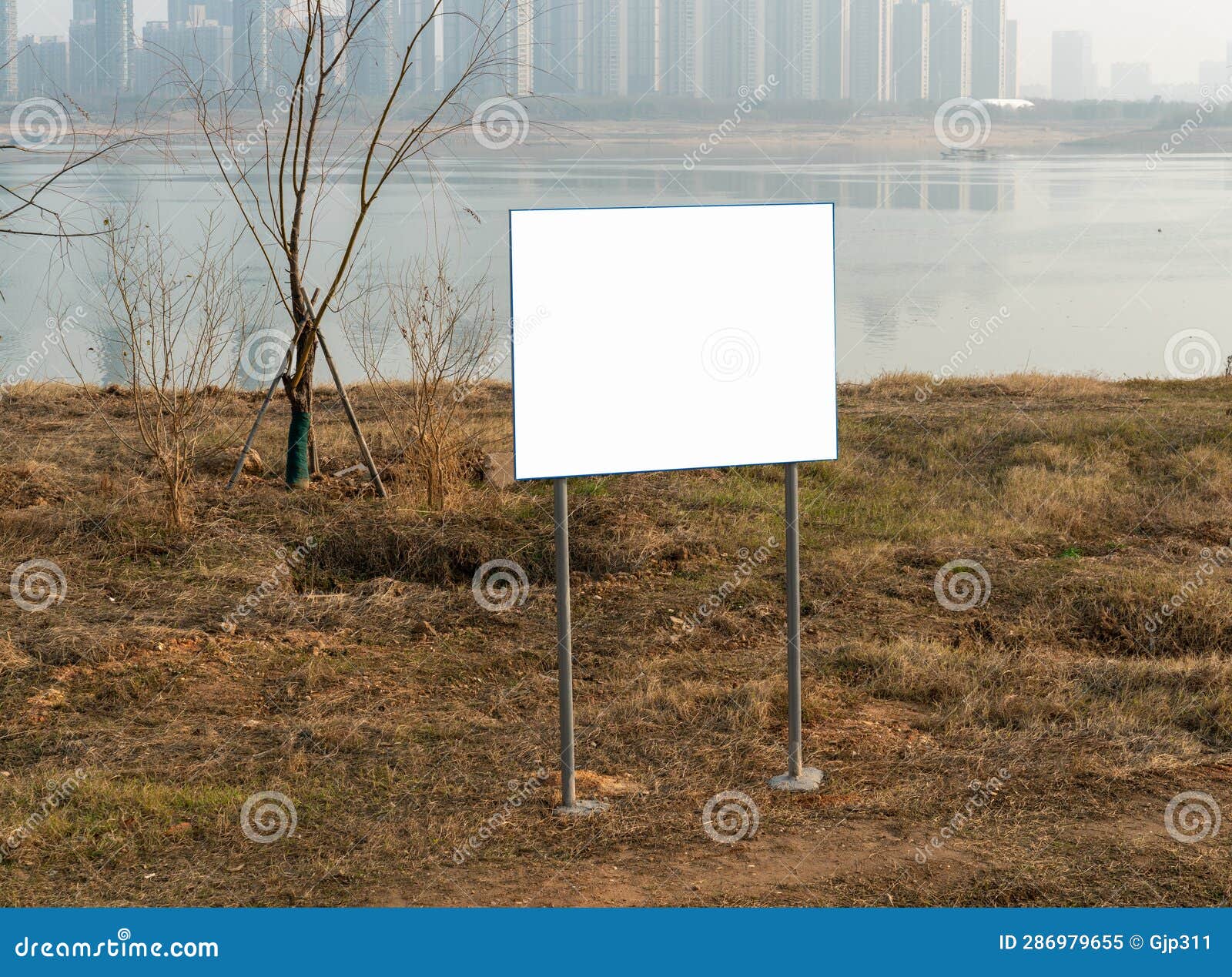 Blank Sign Board in the Park Stock Image - Image of signs, grass: 286979655