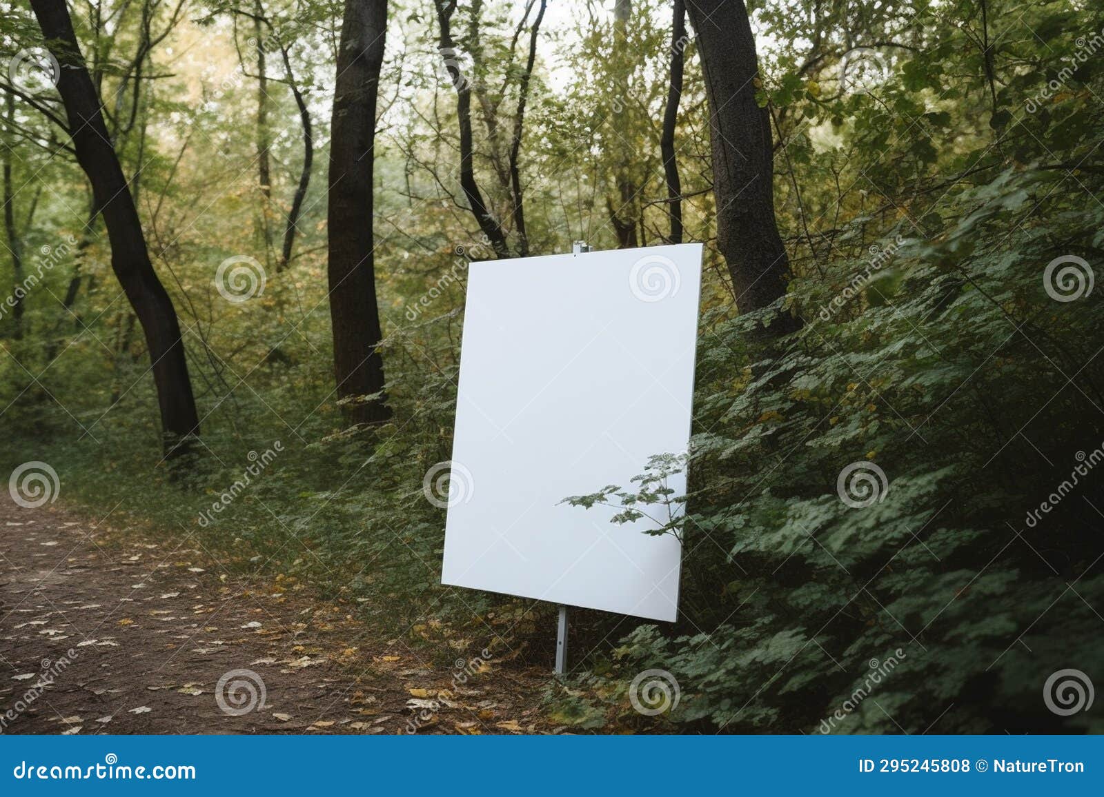 Blank Sign Board Blank Sign on a Tree Stock Illustration - Illustration ...