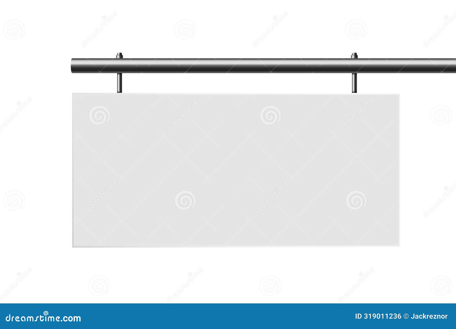 Blank sign board on a wall stock vector. Illustration of display ...