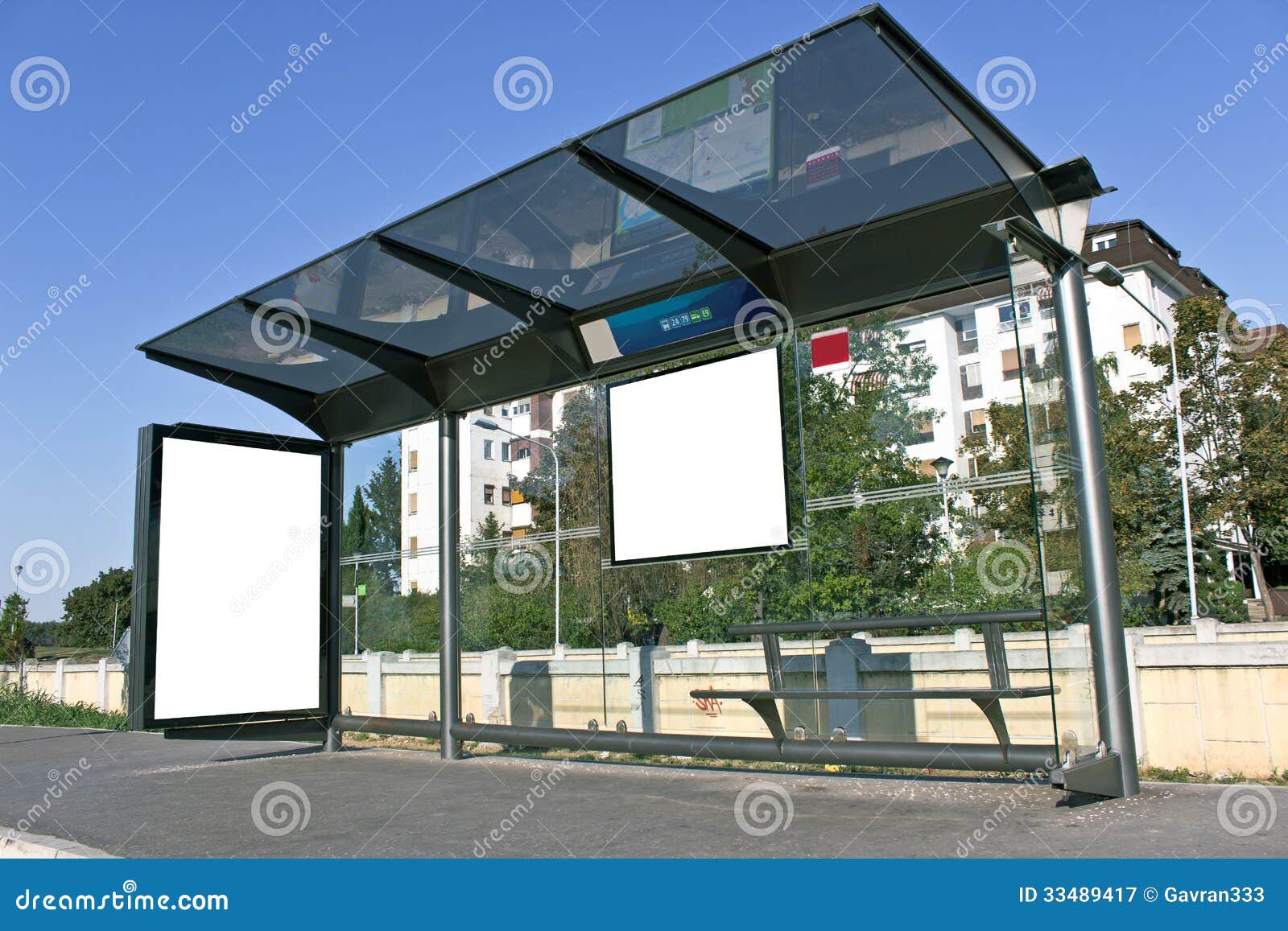 A Blank Sign on Bus Station Stock Image - Image of signpost, design ...
