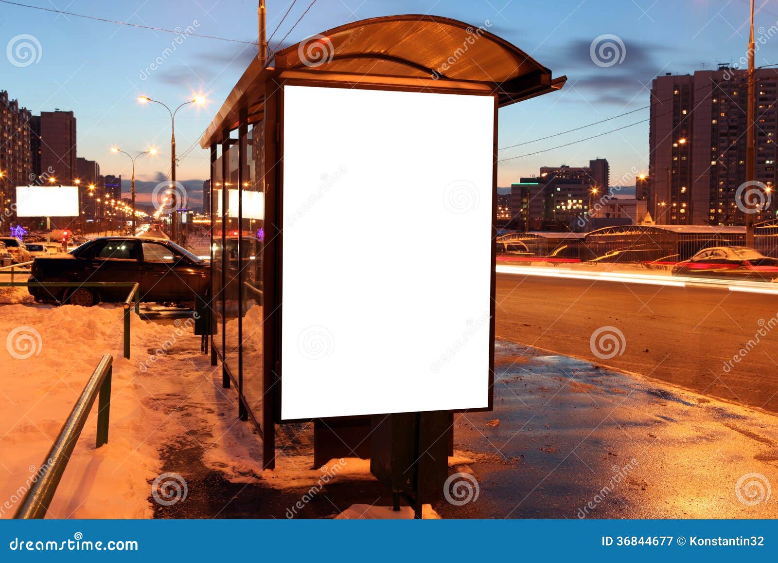 Blank sign at bus stop stock image. Image of commercial - 36844677