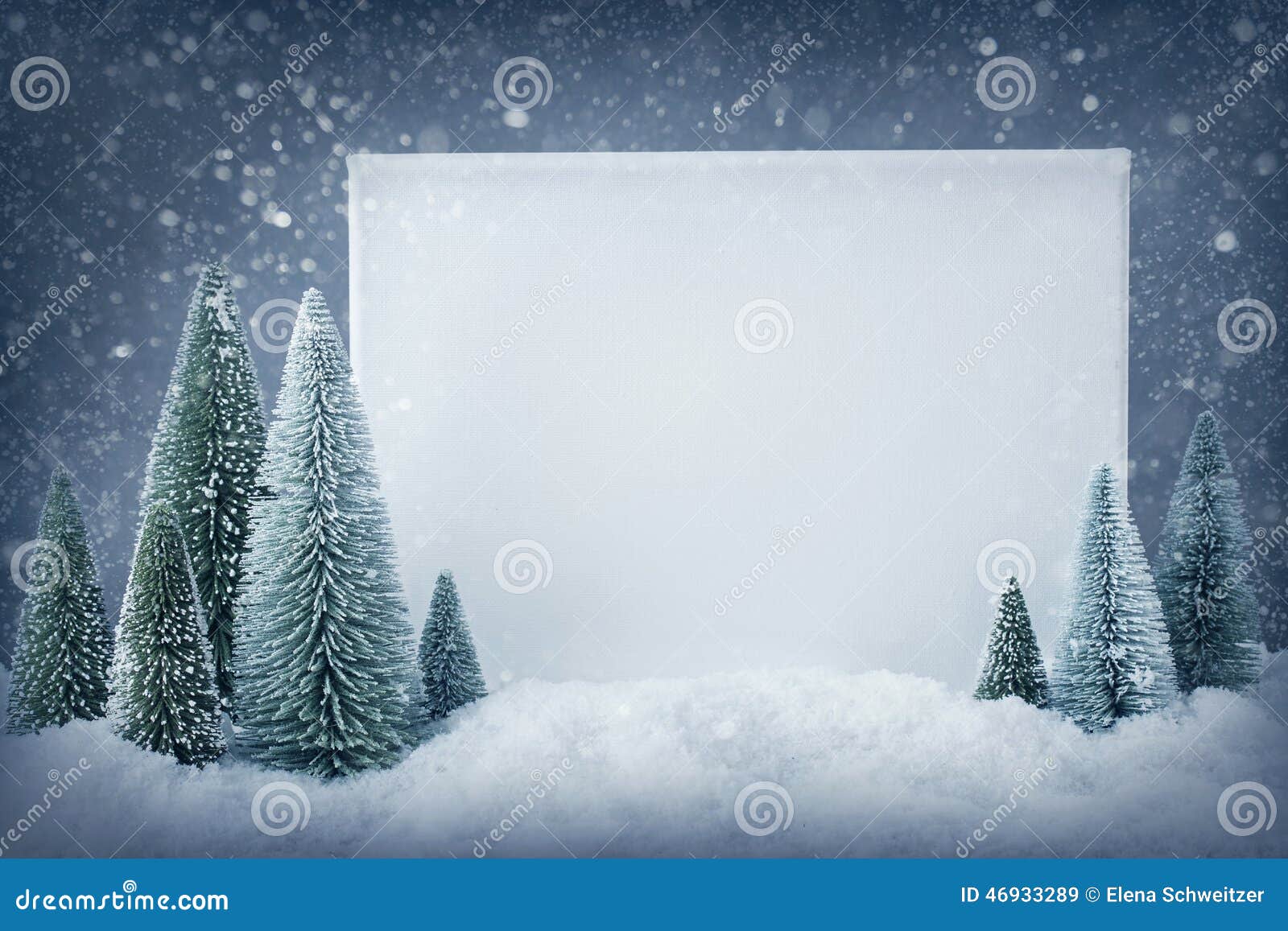 Blank Sign with Christmas Decorations Stock Image - Image of decorate ...