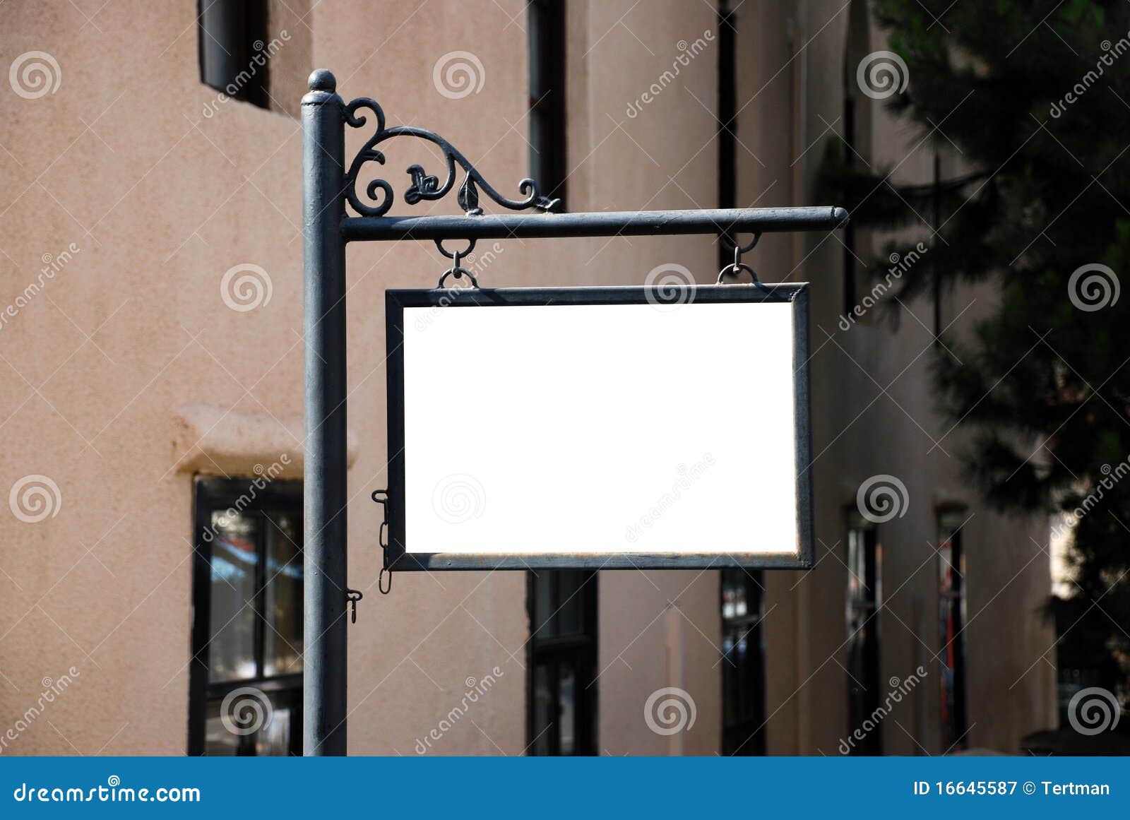 Blank Sign with a Copy Space Area Stock Image - Image of copyspace ...
