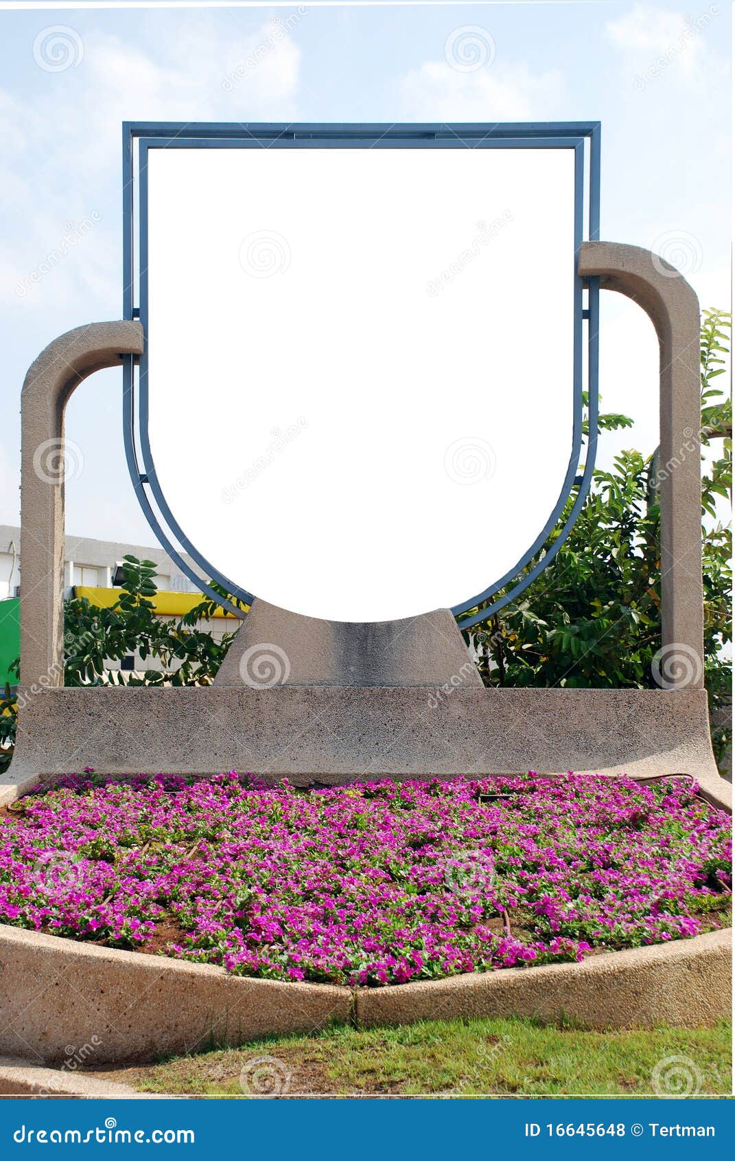 Blank Sign with a Copy Space Area Stock Photo - Image of copy, board ...