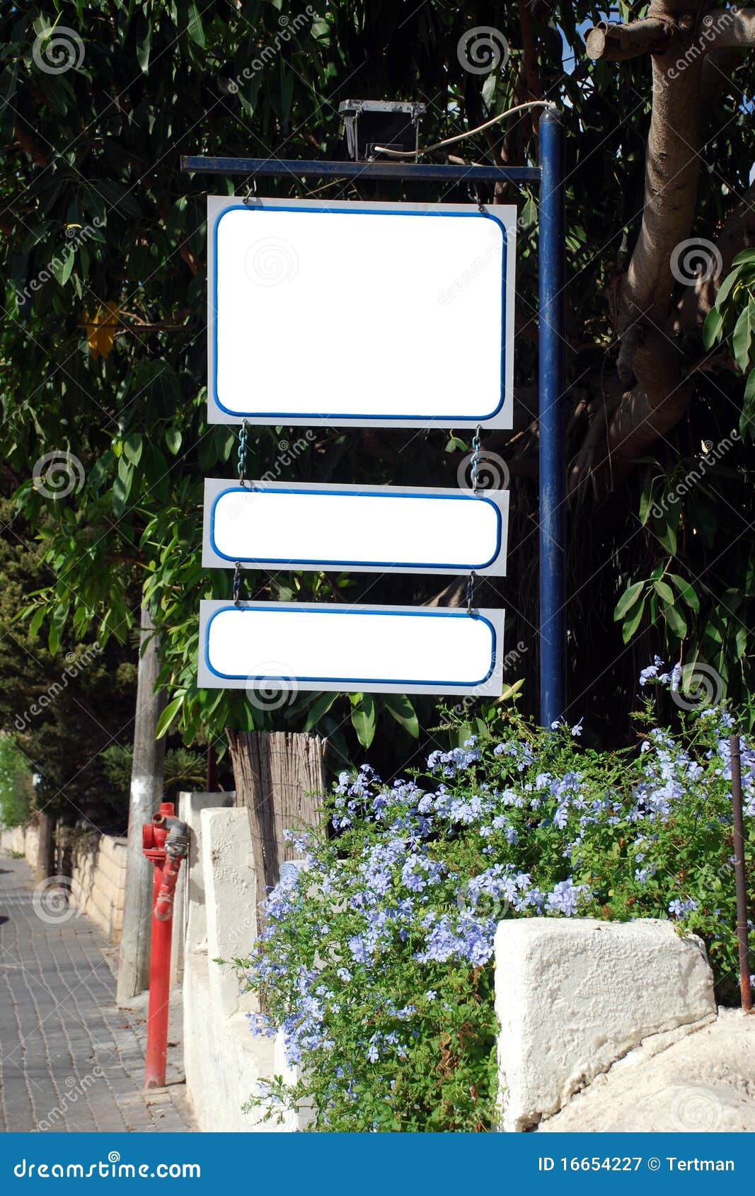 Blank Sign with a Copy Space Area Stock Image - Image of notice, blank ...