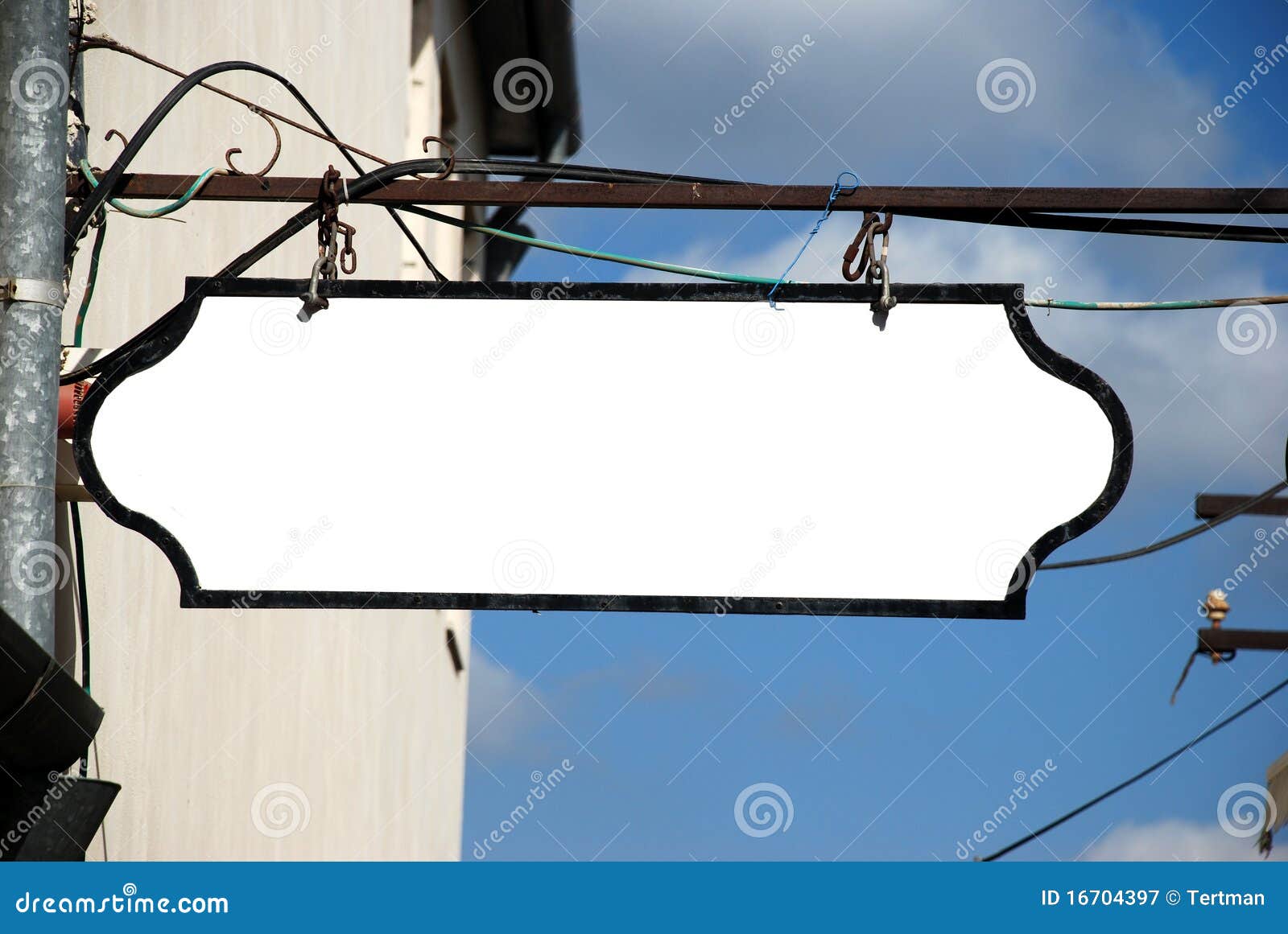 Blank Sign with a Copy Space Area Stock Image - Image of campaign ...