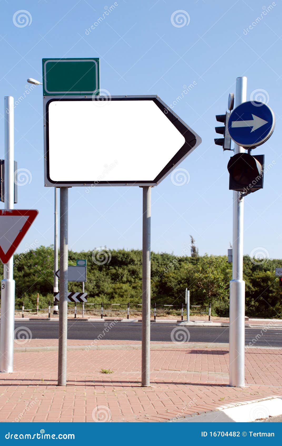 Blank Sign with a Copy Space Area Stock Photo - Image of board, outdoor ...