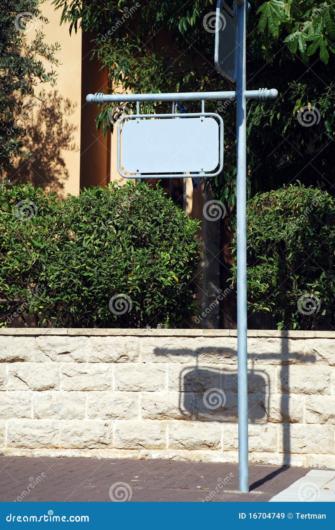 Blank Sign with a Copy Space Area Stock Image - Image of commercial ...