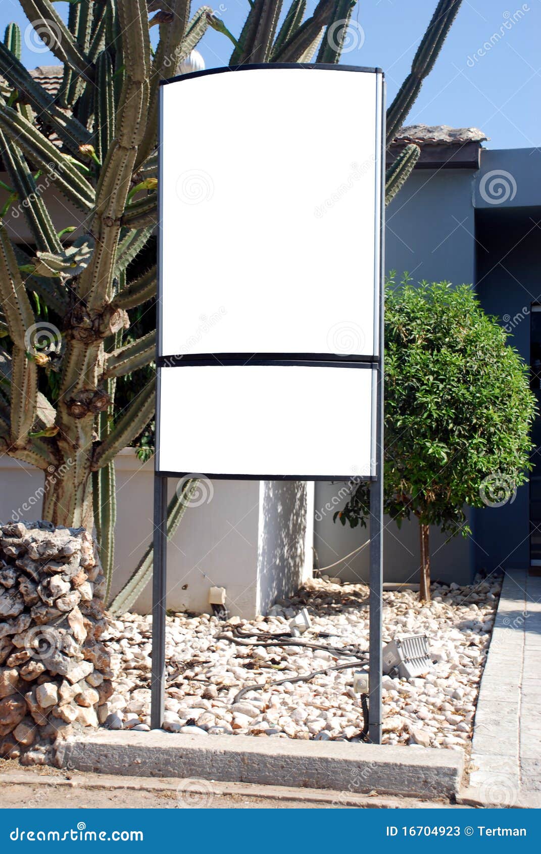 Blank Sign with a Copy Space Area Stock Image - Image of background ...