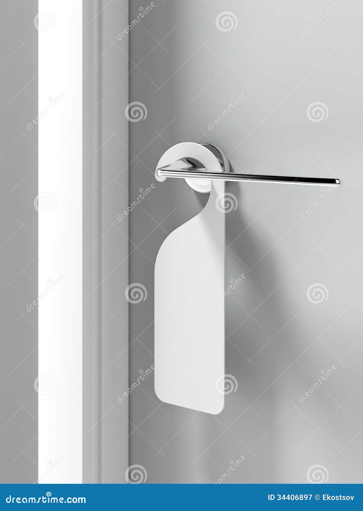 Blank Sign On The Door Handle Royalty-Free Stock Photography ...