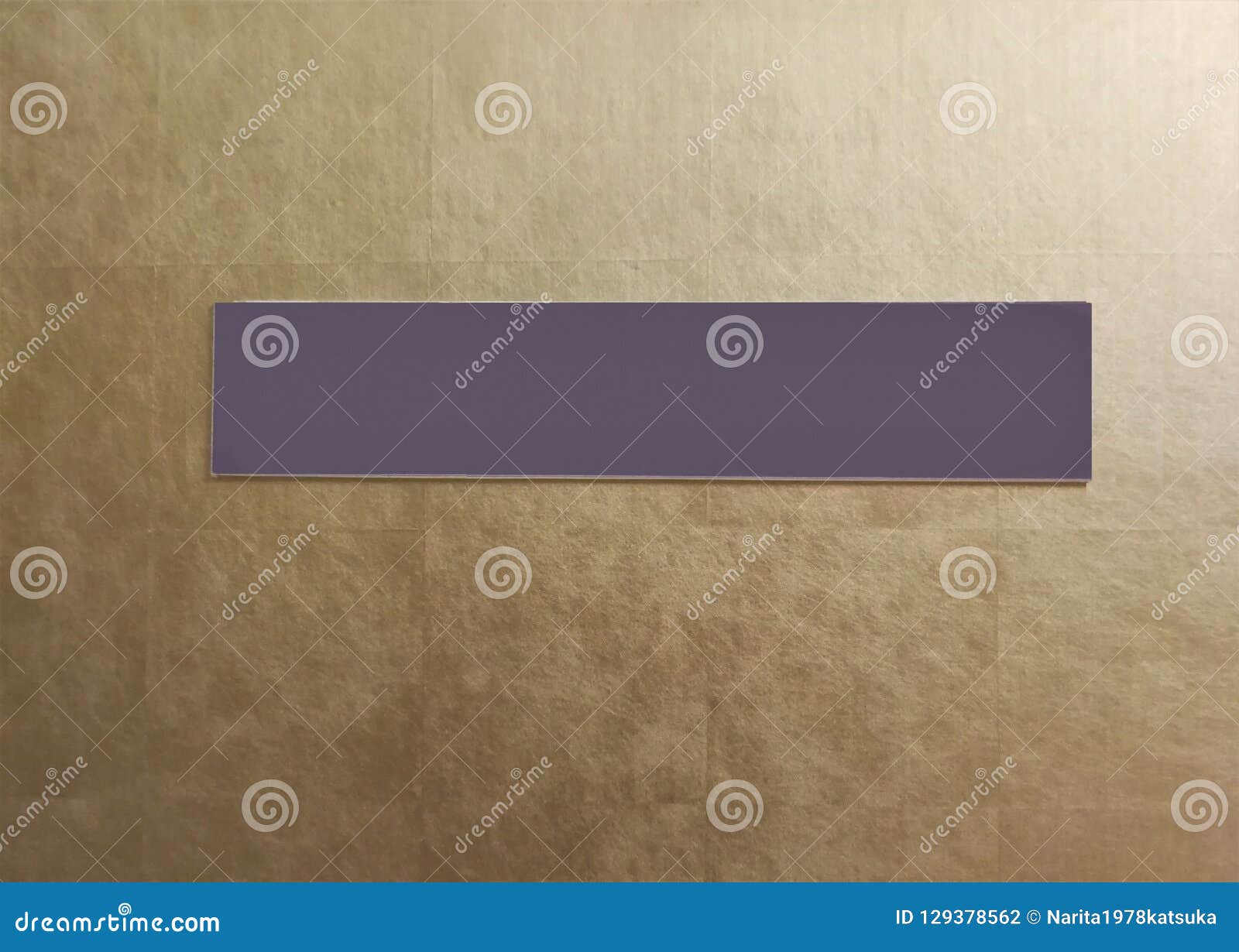 Blank Sign on Gold Wall and Idea Concept Stock Photo - Image of green ...