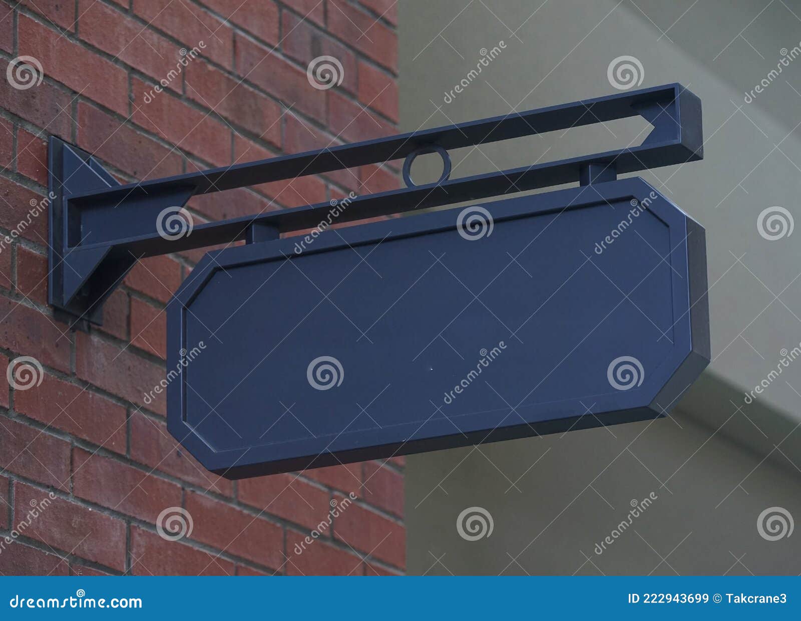 Blank sign stock image. Image of store, entrance, hanging - 222943699
