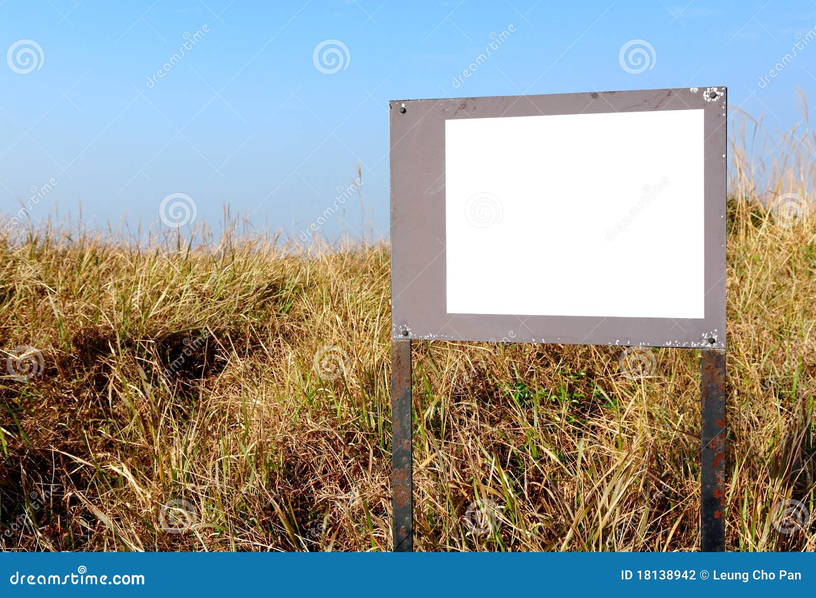 Blank sign outdoors stock photo. Image of signpost, information - 18138942