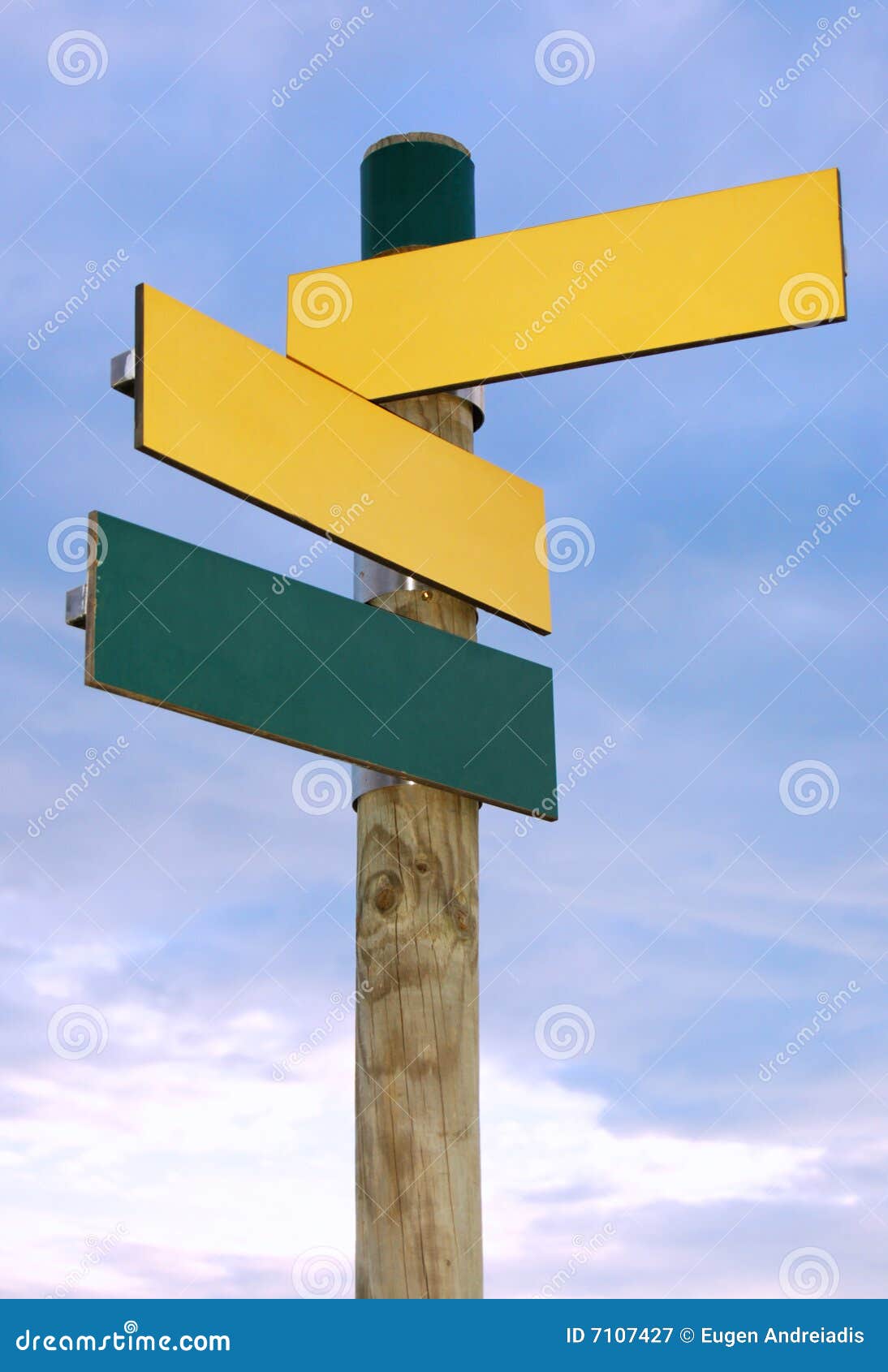 Blank Sign Post