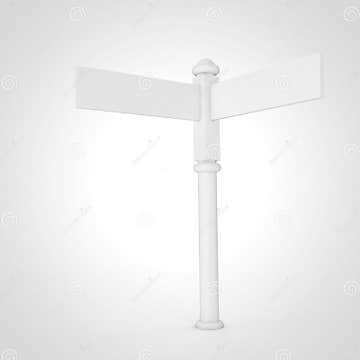 Blank Sign Post stock illustration. Illustration of arrow - 34601102