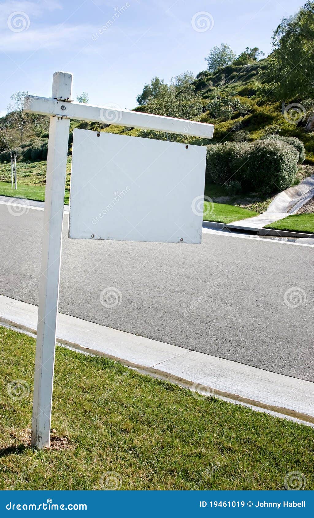 Blank Sign for Sale stock image. Image of marketing, district - 19461019