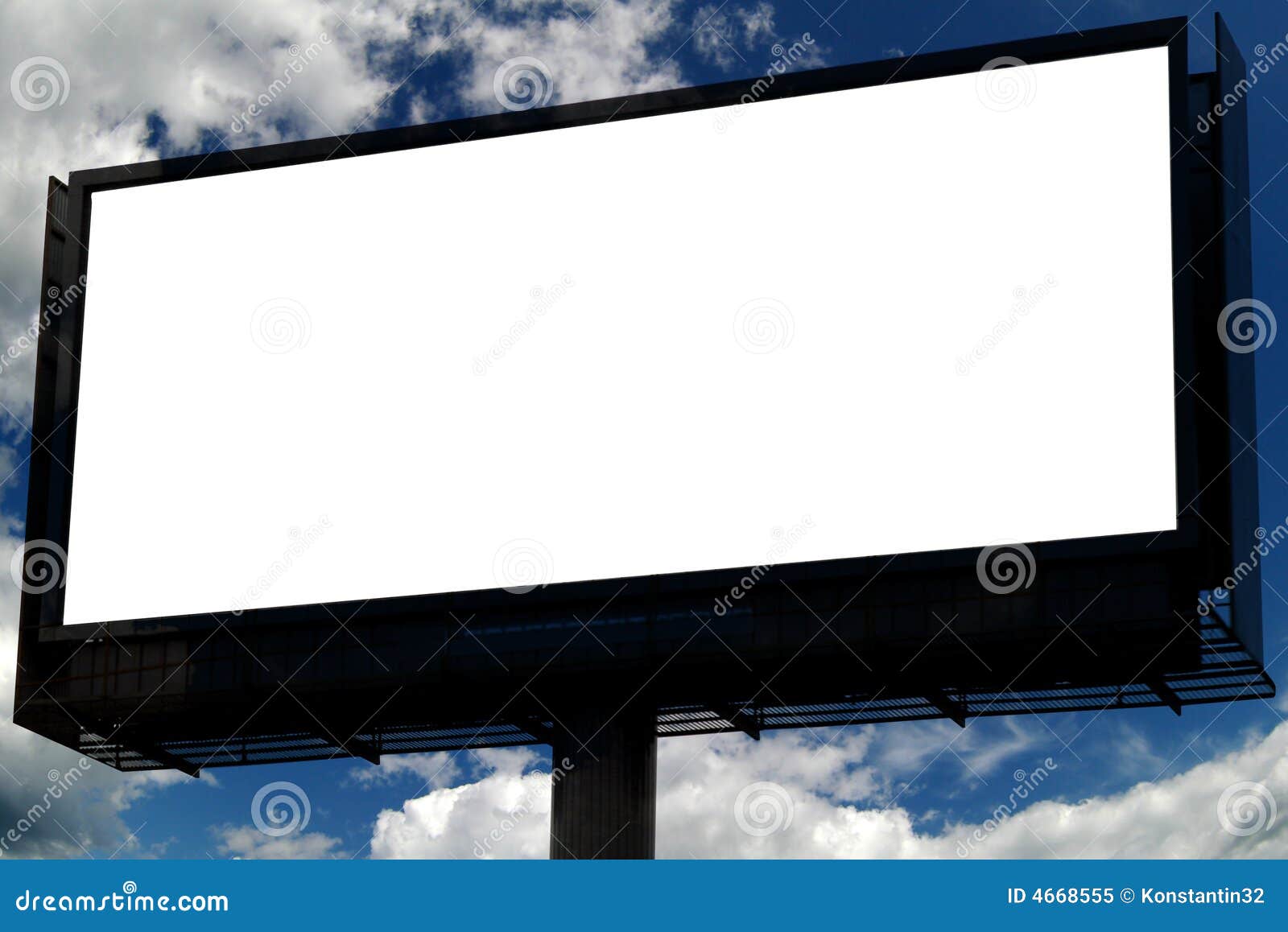 Blank sign and sky stock image. Image of marketing, large - 4668555