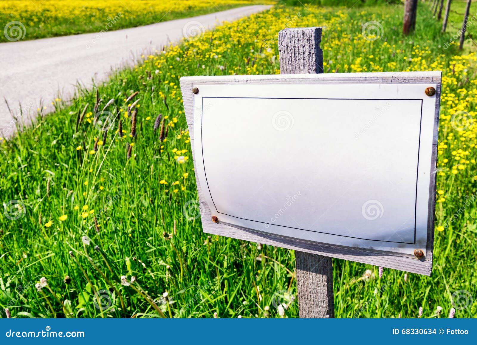Blank Sign with Space for Text Stock Photo - Image of clean, commercial ...