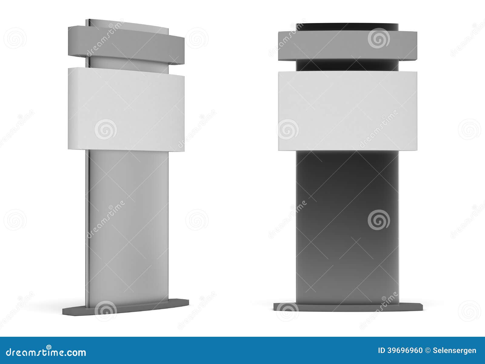 Blank Sign Tower stock illustration. Illustration of light - 39696960