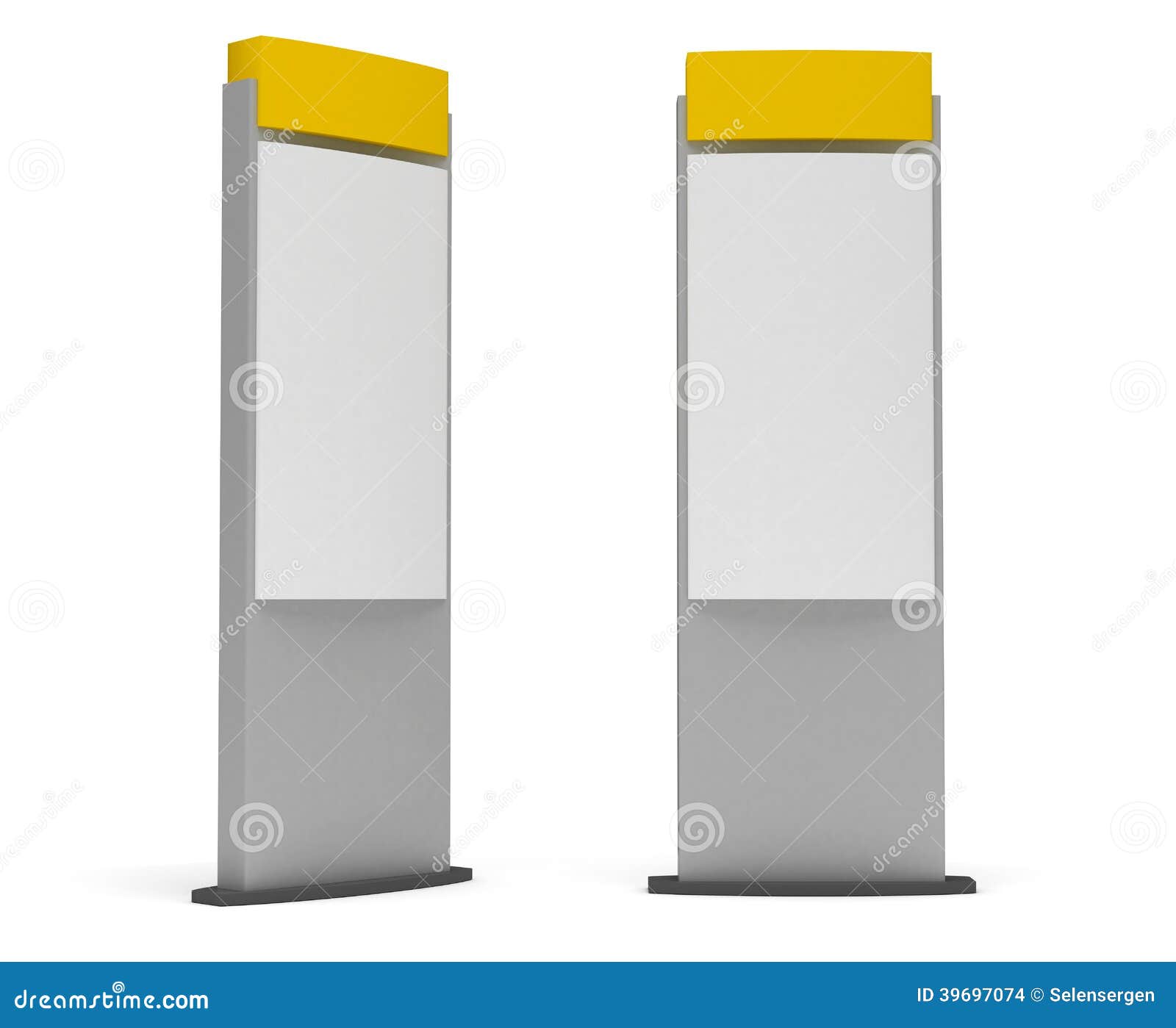 Blank Sign Tower stock illustration. Illustration of street - 39697074