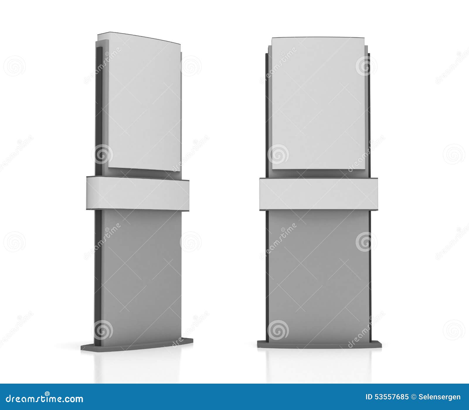 Blank Sign Tower stock illustration. Illustration of billboard - 53557685