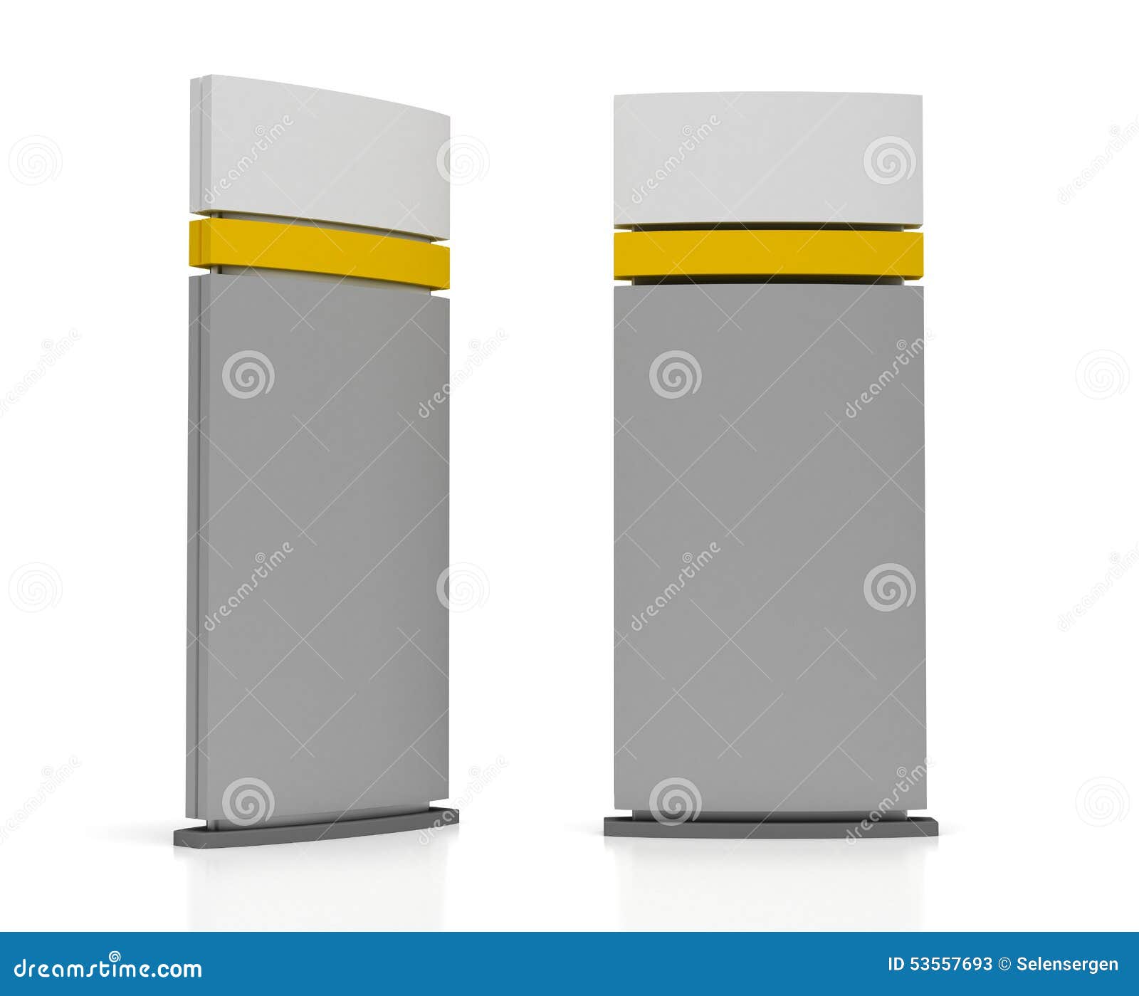 Blank Sign Tower stock illustration. Illustration of design - 53557693