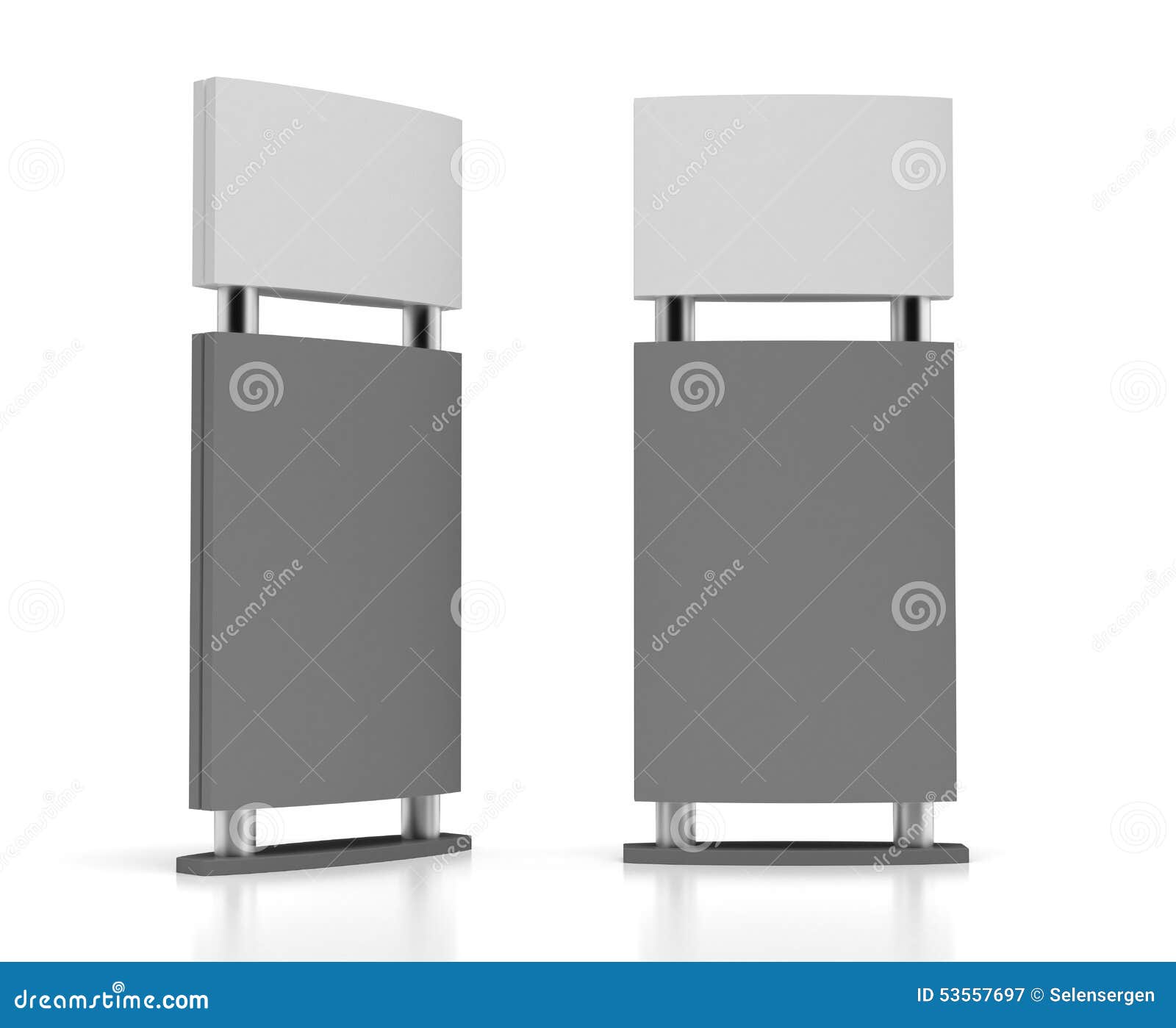 Blank Sign Tower stock illustration. Illustration of empty - 53557697