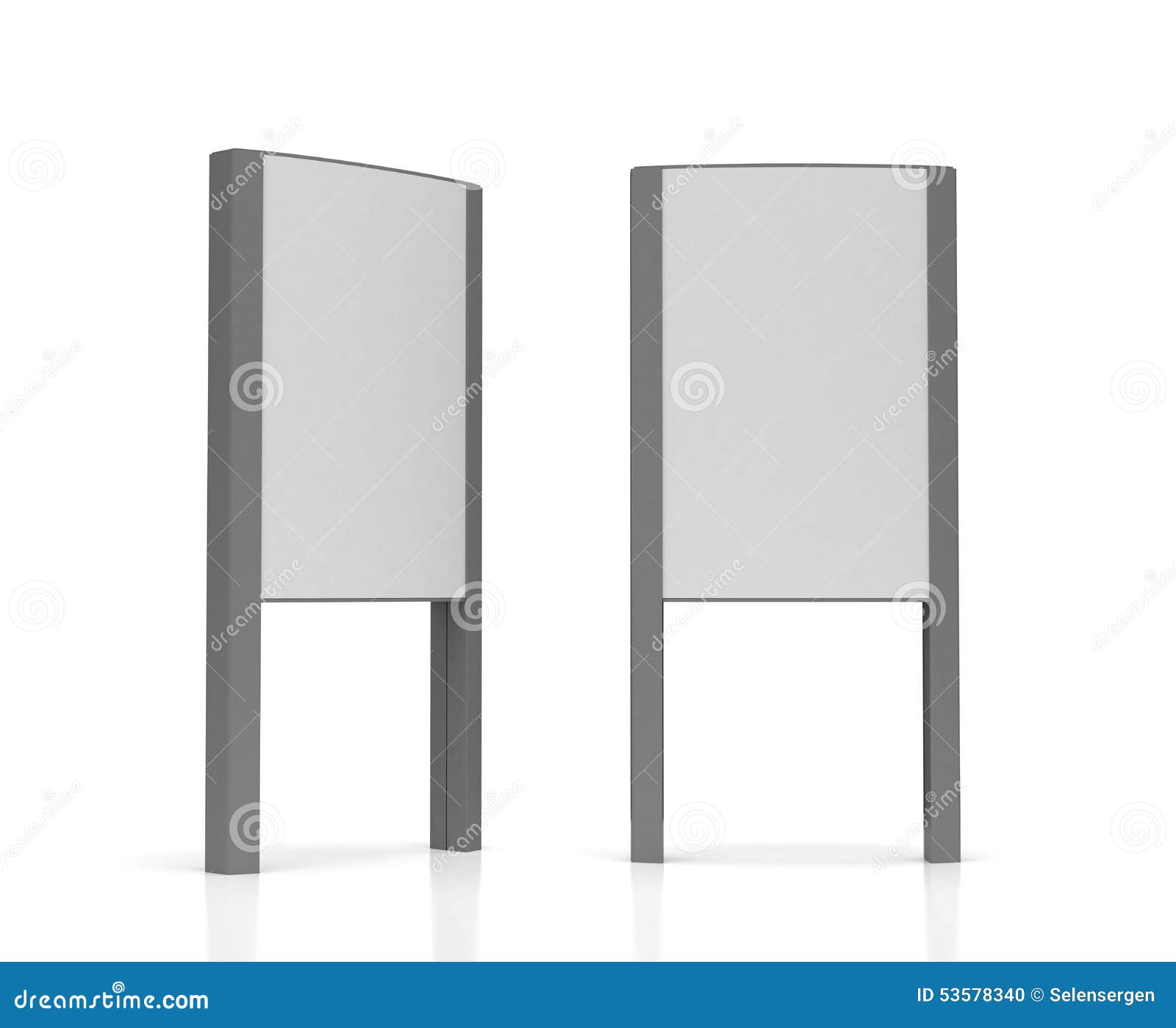 Blank Sign Tower stock illustration. Illustration of outside - 53578340