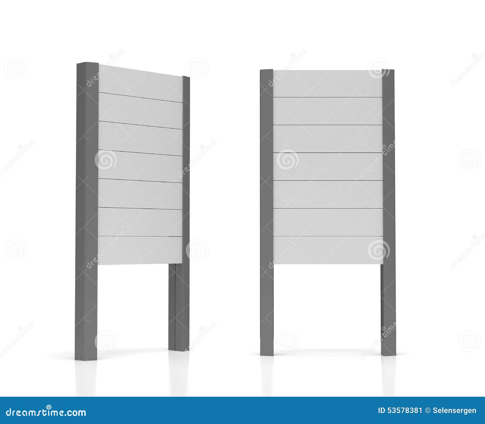 Blank Sign Tower stock illustration. Illustration of billboard - 53578381